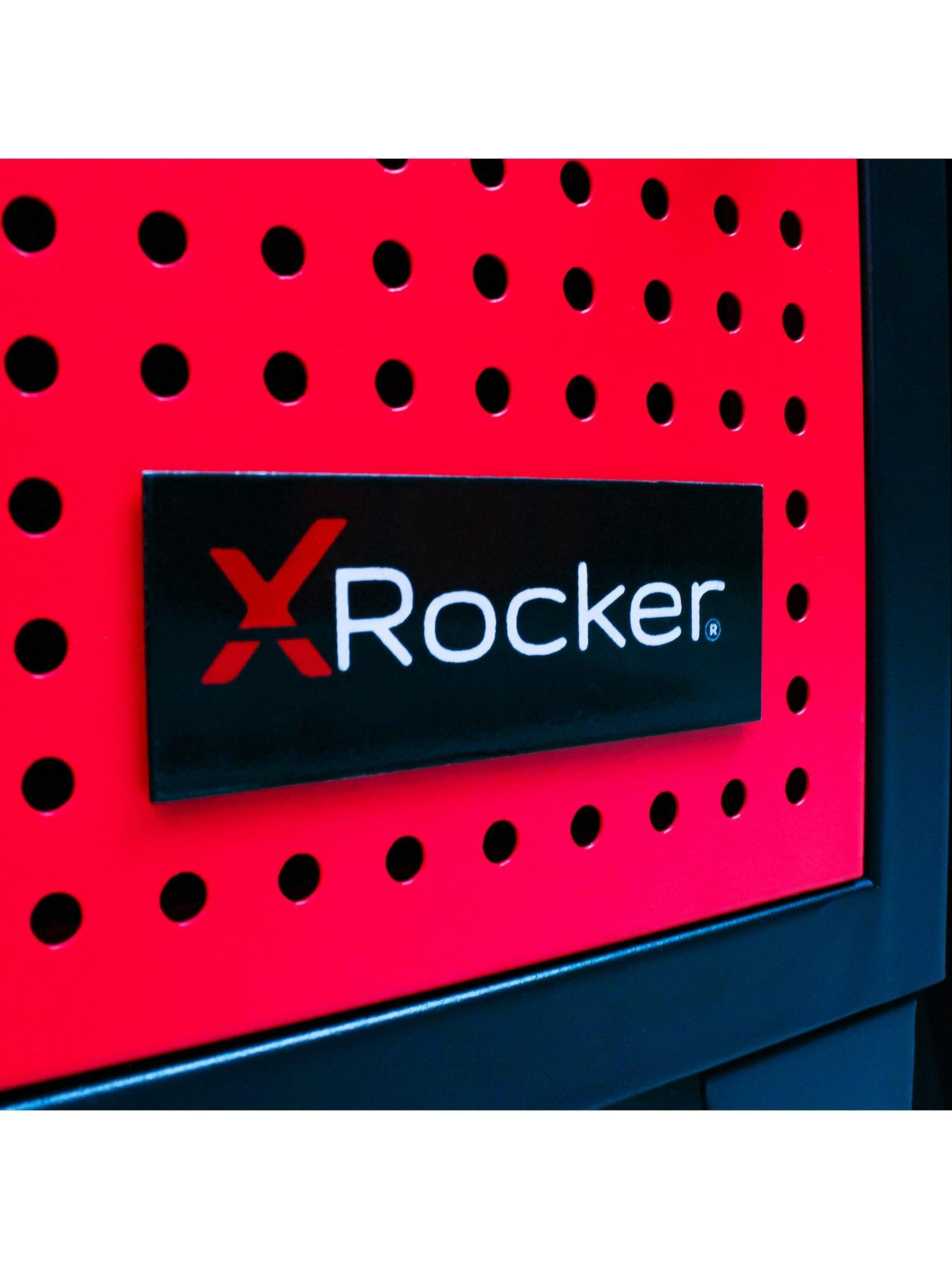 X Rocker MESH-TEK Wide Display Cabinet with 6 Cube Storage | very.co.uk