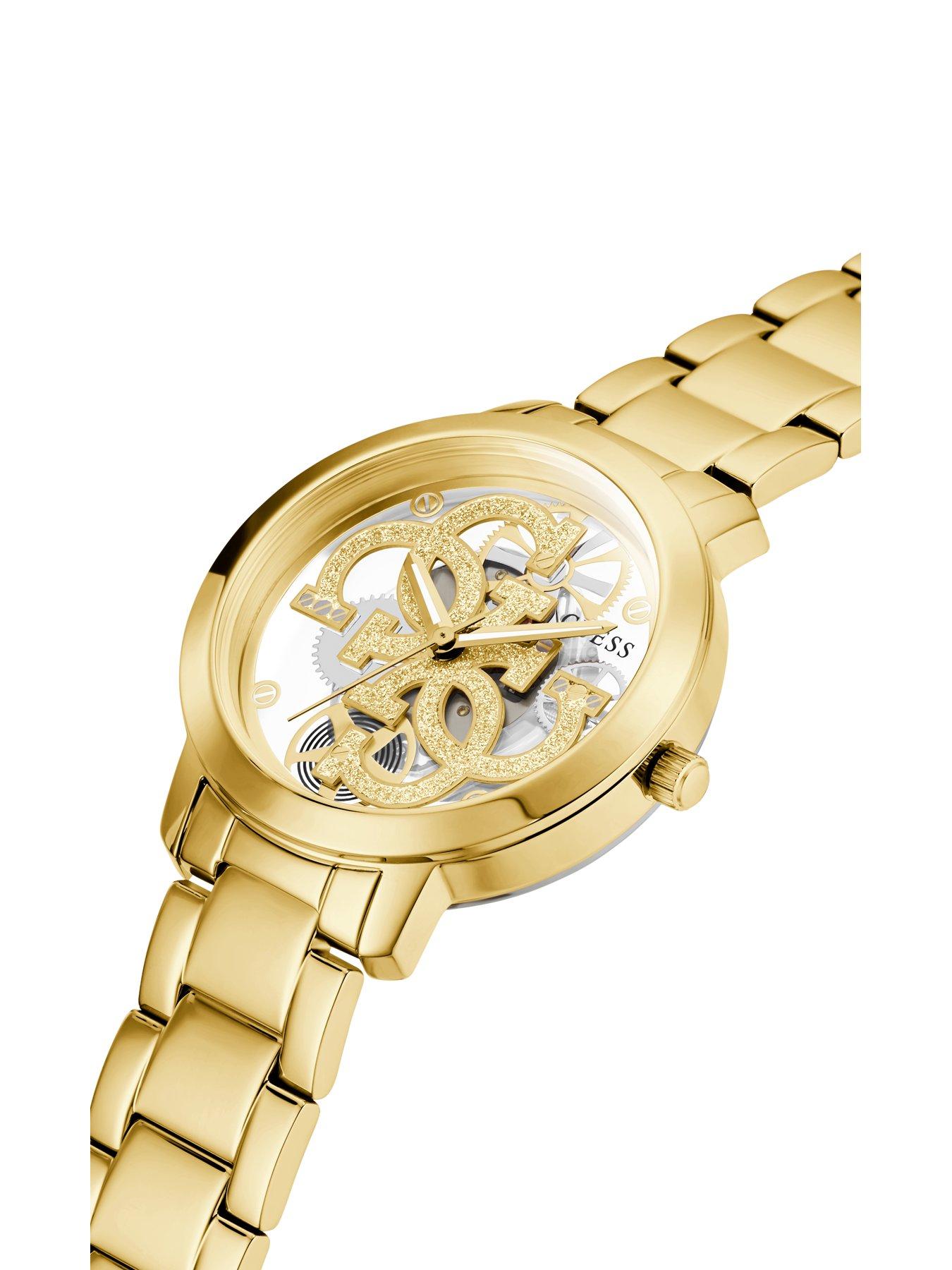 Guess Quattro Clear Stainless Steel Ladies Watch | Very