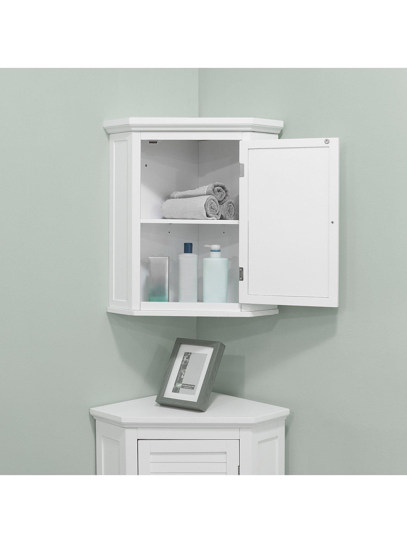 Teamson Home Glancy 1 Door Corner Wall Cabinet Very