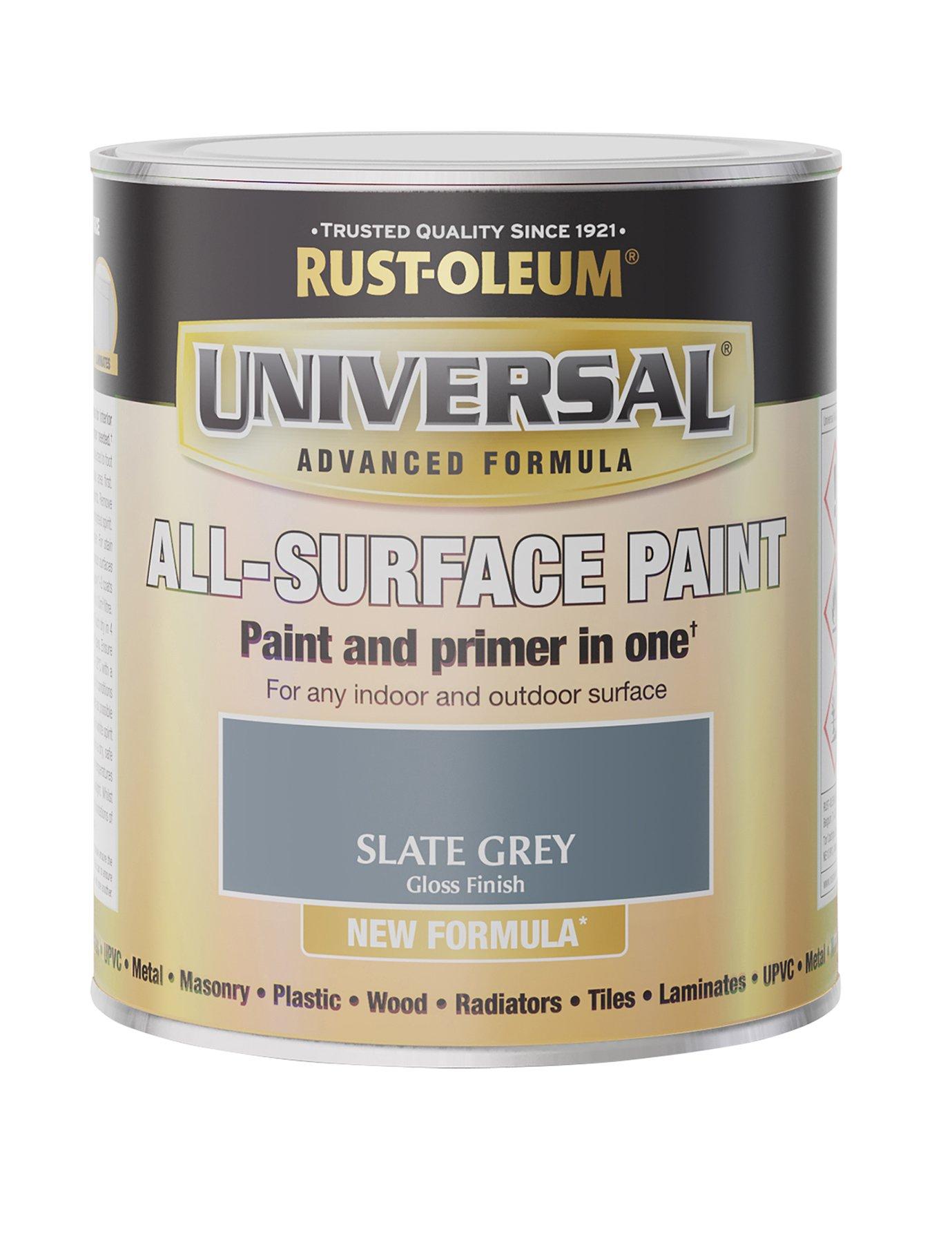 Rust Oleum Universal All Surface Gloss Finish Paint Slate Grey Very