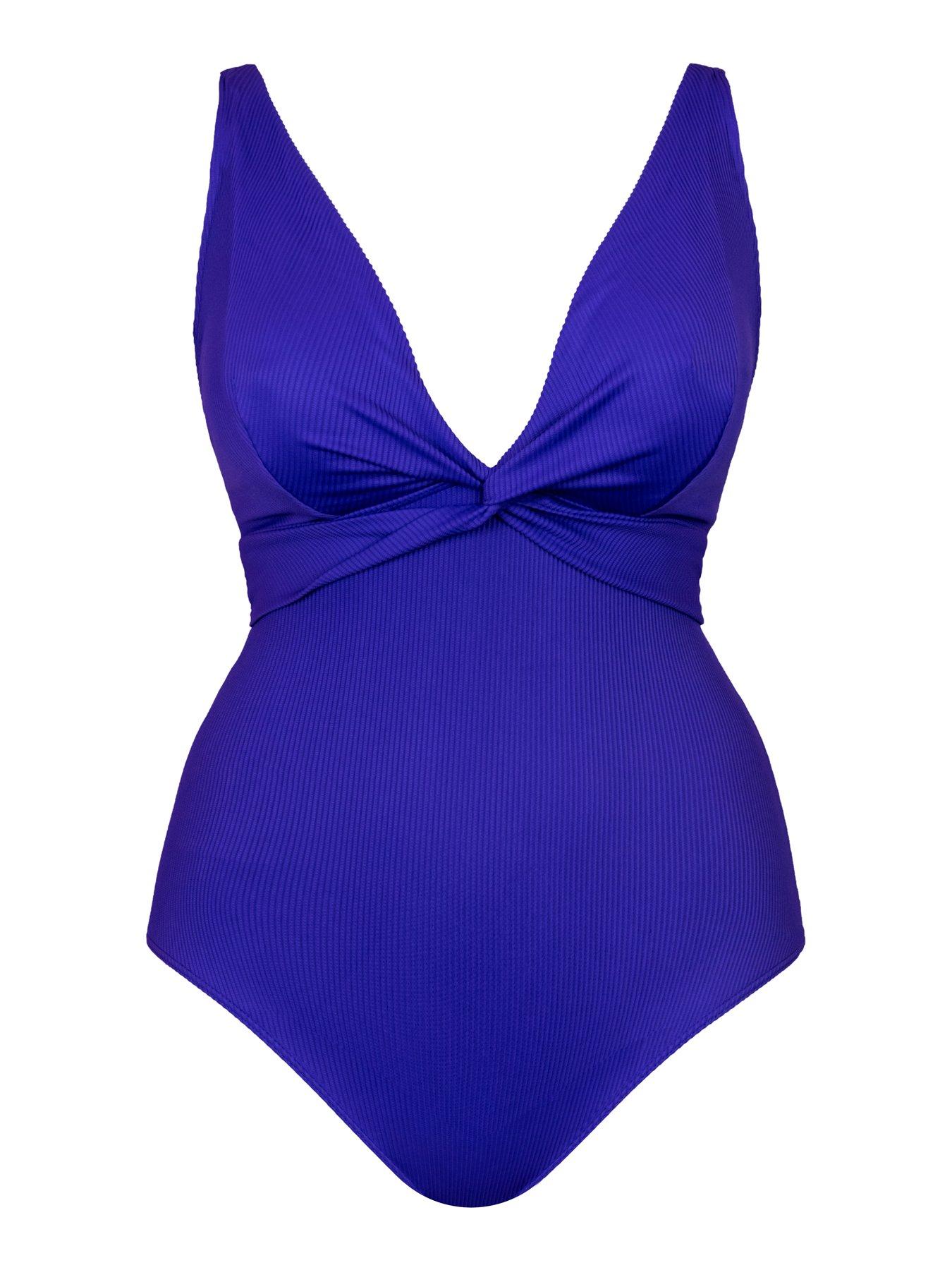 Curvy Kate Twist And Shout Non Wired Swimsuit Violet Very