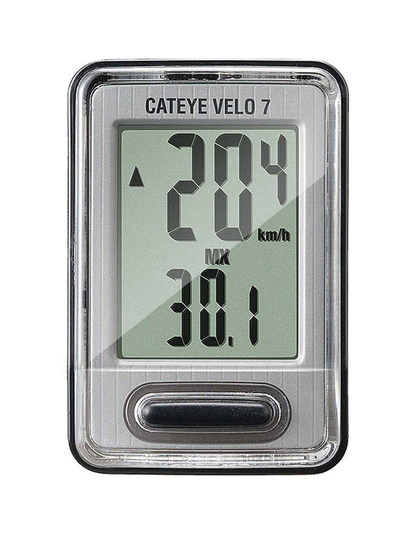 Cateye Velo 7 Wired Cycle Computer Grey Uk 