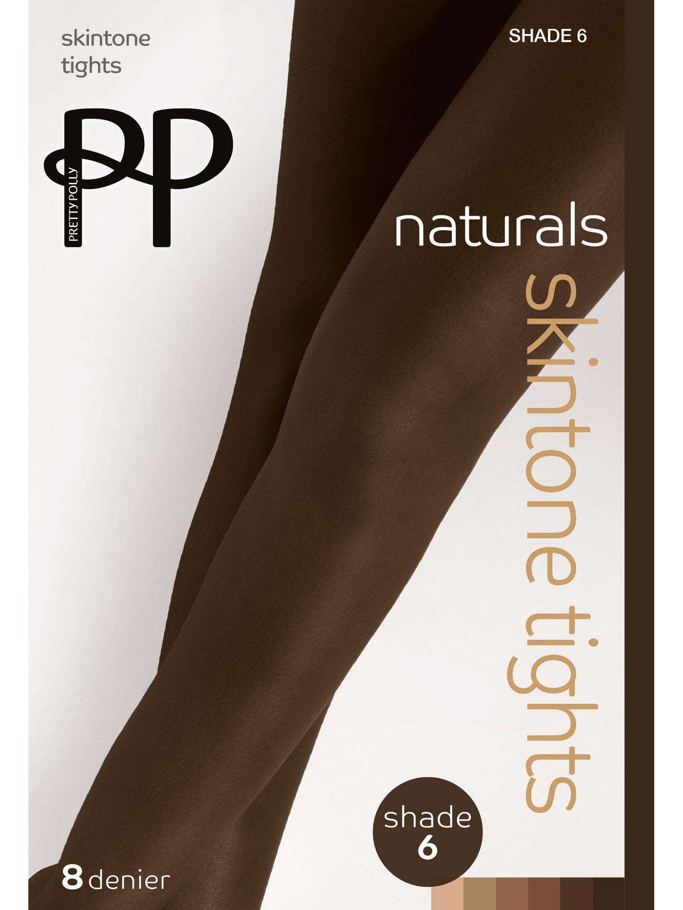 Pretty Polly Naturals Skintones 8 Denier Sheer Tights Shade 6 Very