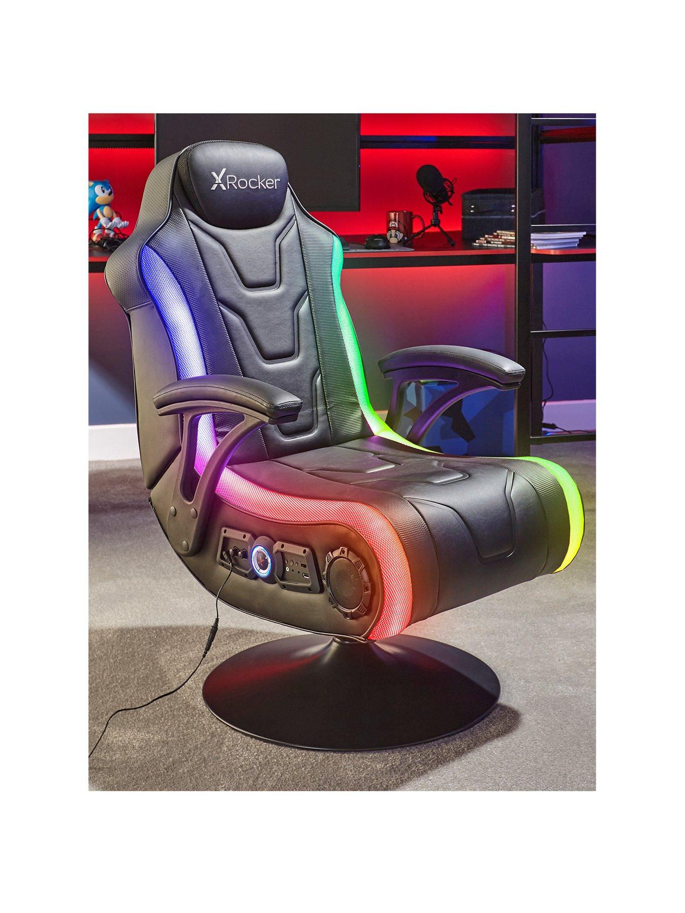 X Rocker Monsoon RGB 4.1 Stereo Audio Gaming Chair with Vibrant LED ...
