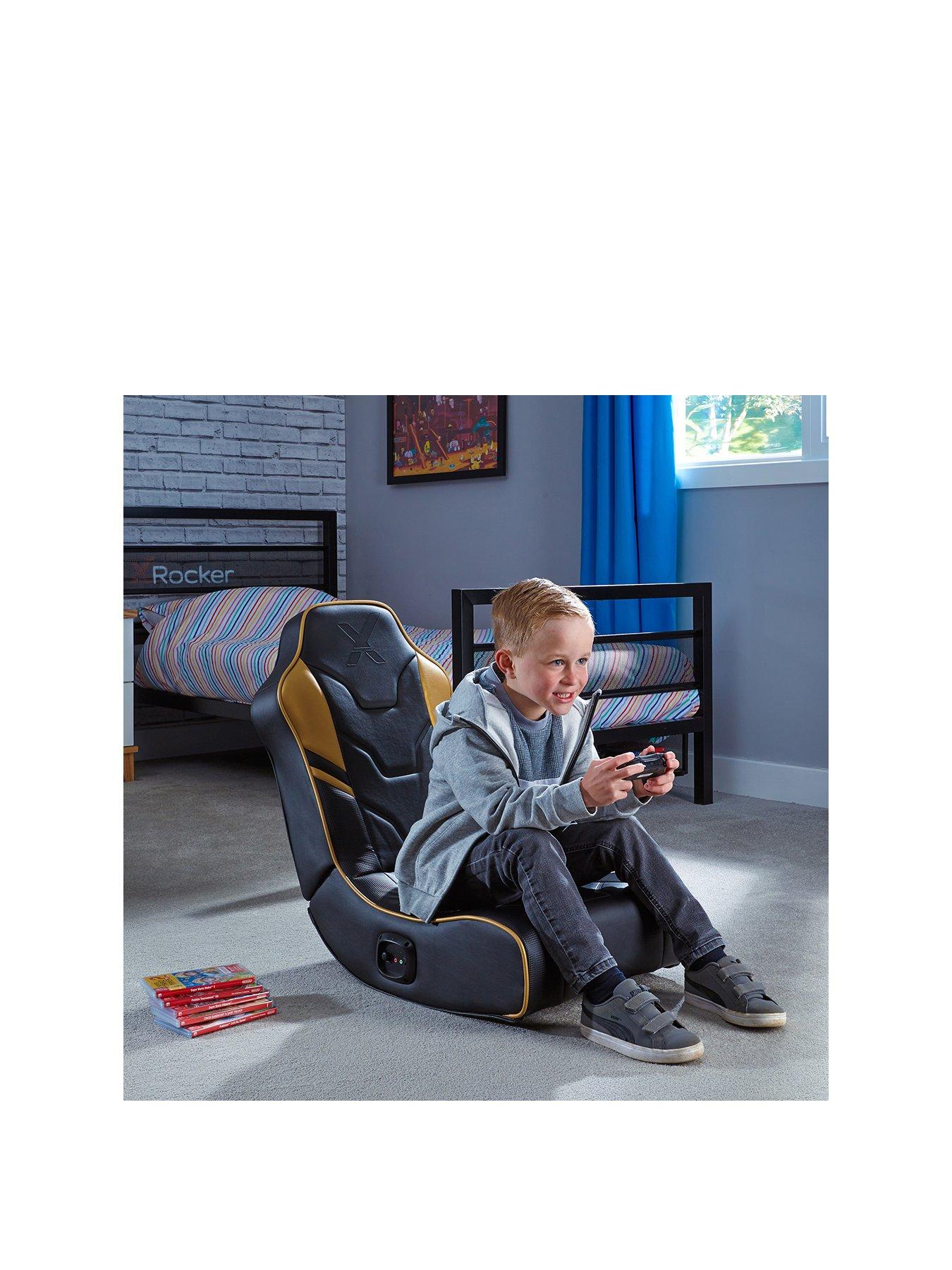 X Rocker Shadow 2.0 Gold Limited Edition Stereo Audio Gaming Floor ...