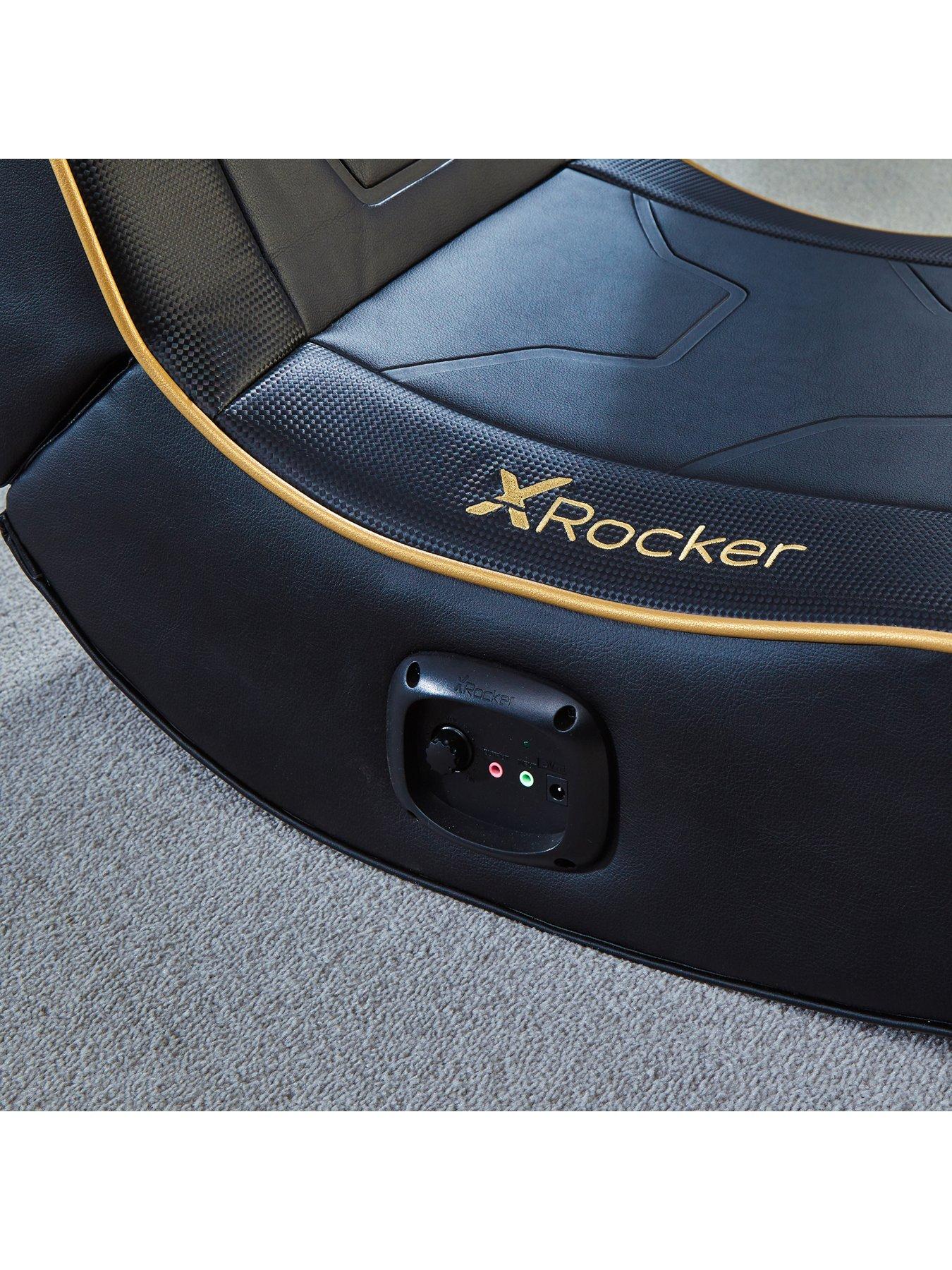X Rocker Shadow 2.0 Gold Limited Edition Stereo Audio Gaming Floor ...