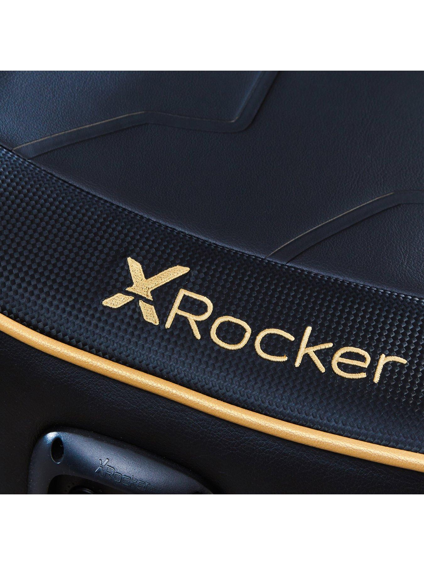 X Rocker Shadow 2.0 Gold Limited Edition Stereo Audio Gaming Floor ...