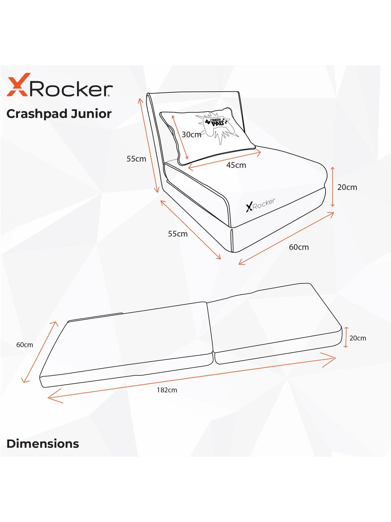 X Rocker Crash Pad Junior Convertible Gaming Chair/Bed | very.co.uk