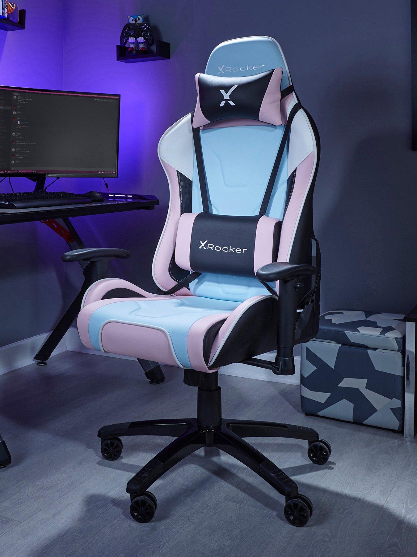 X Rocker Agility Pink Sport eSport PC Office Gaming Chair | Very
