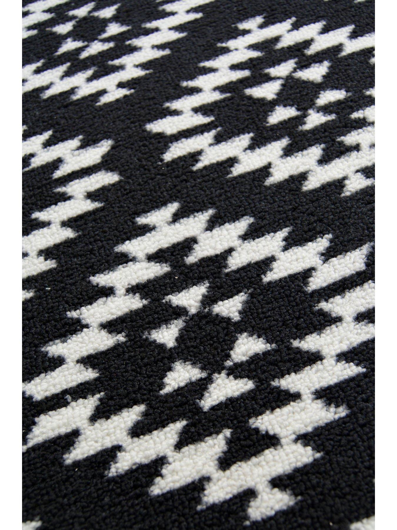 Aztec Black Diamond Runner & Doormat Set | Very