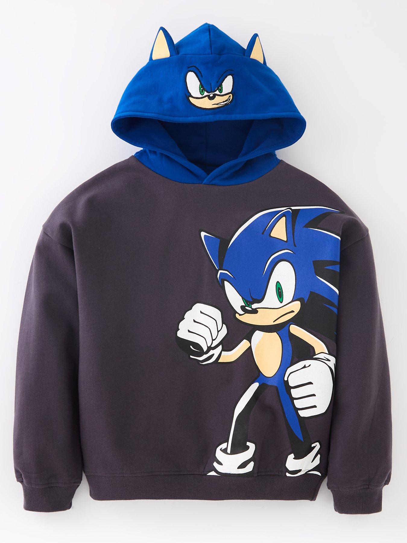 Sonic the Hedgehog Boys Sonic The Hedgehog Hood Detail Hoodie ...