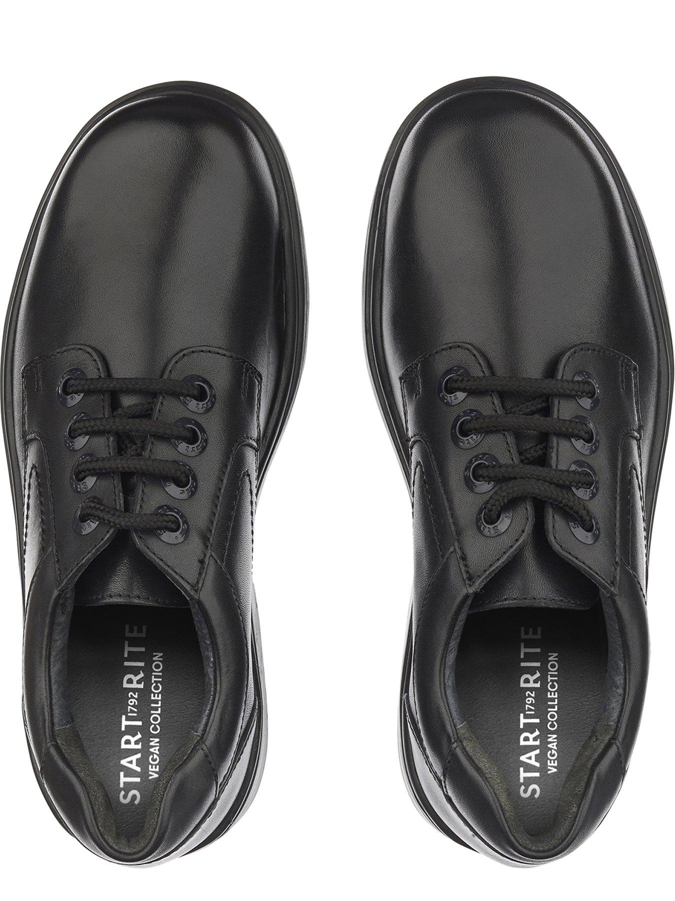 Start-rite STARTRITE Isaac Boys Vegan Smart Black Lace Up School Shoes ...