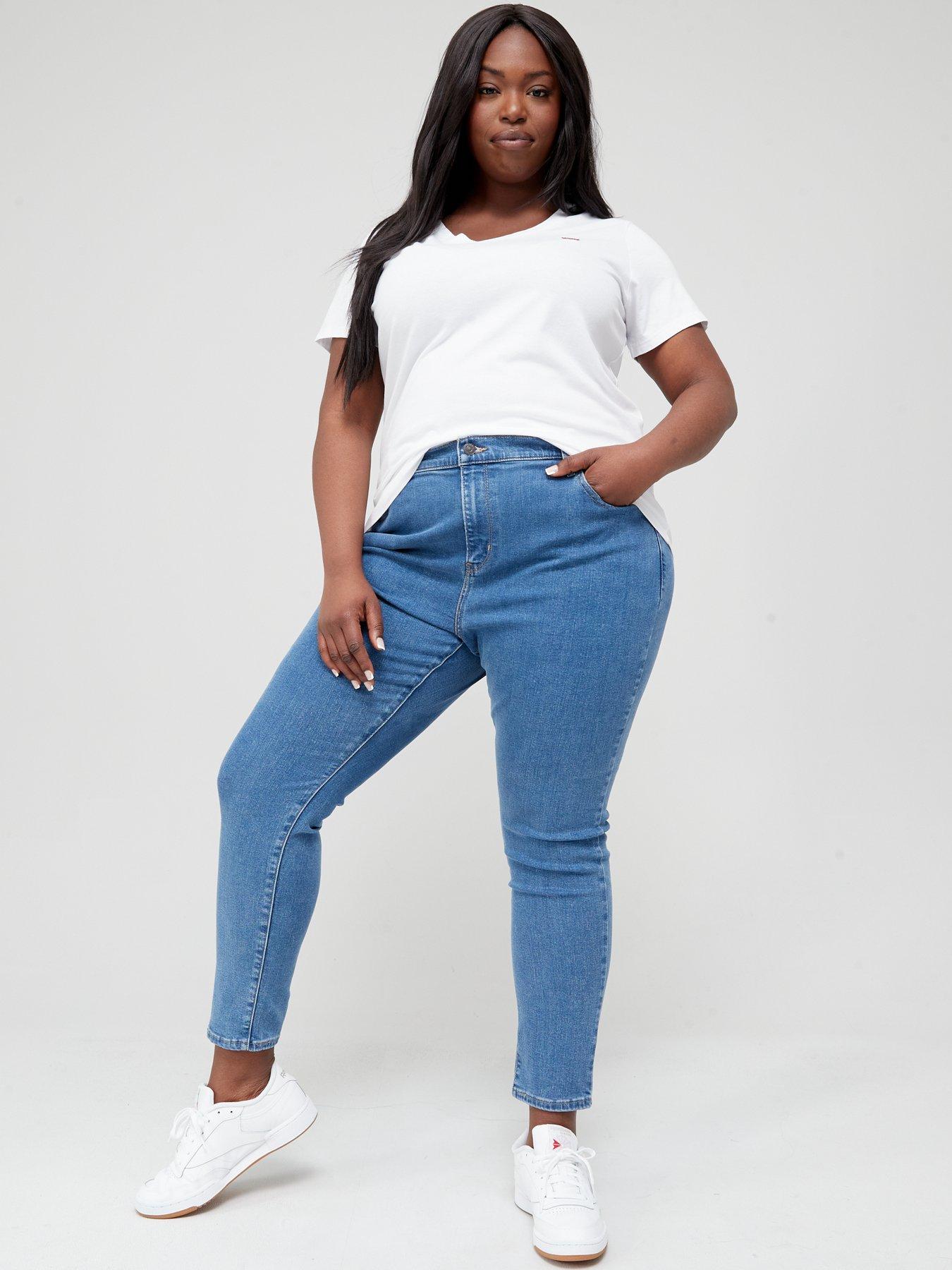 Levi's Plus V-neck T-shirt (plus Size) - White + | Very