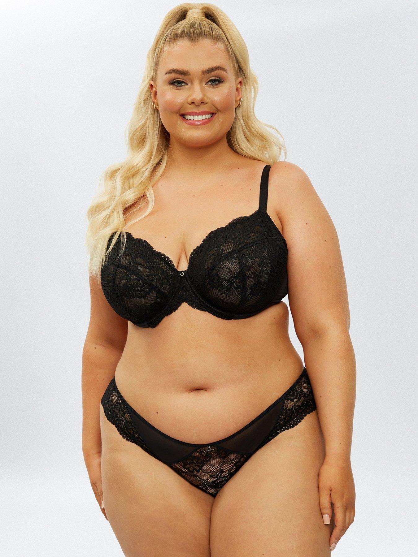 Ann Summers Sexy Lace Planet Fuller Bust Non Padded Bra Black 32dd