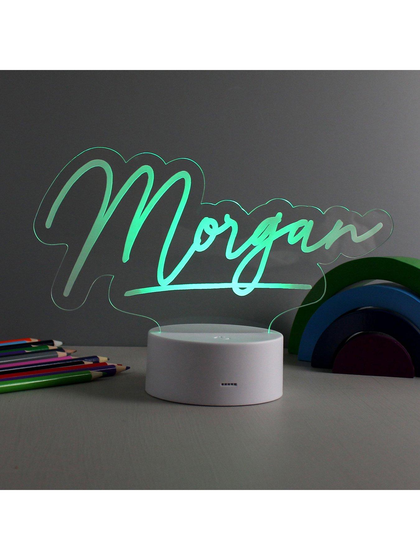 The Personalised Memento Company Personalised Free Text LED Colour ...