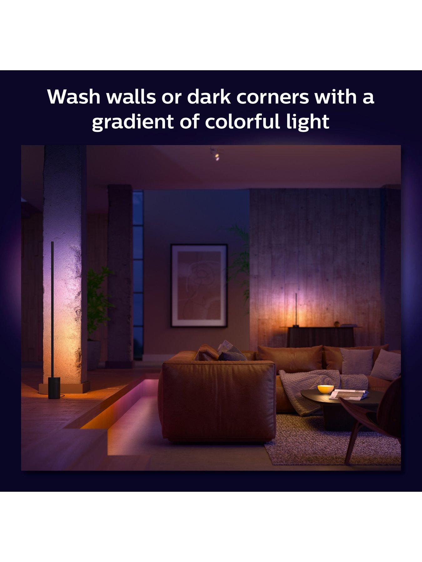 Philips Hue Gradient Signe floor black UK | Very