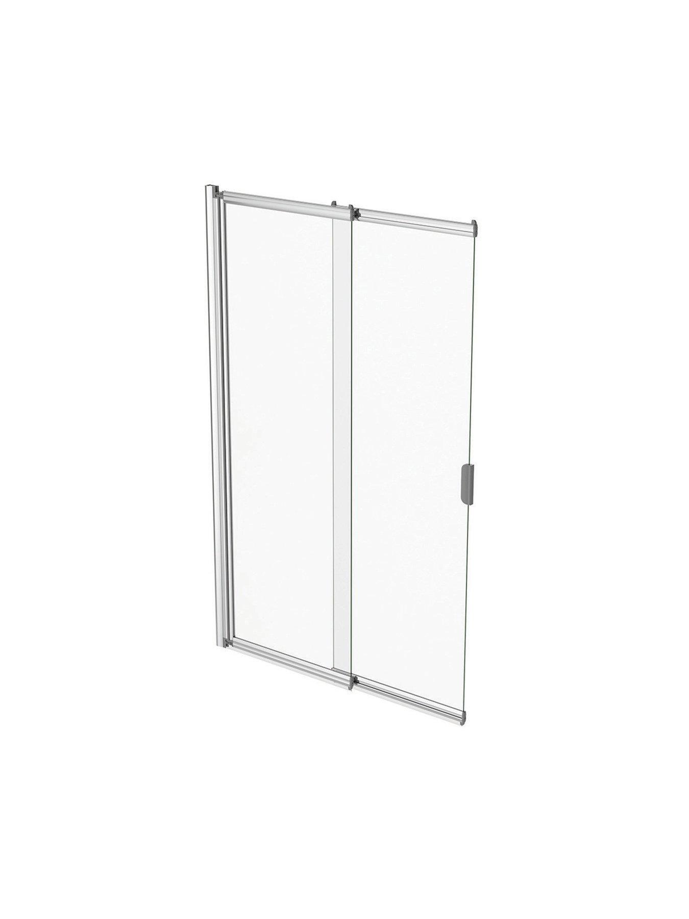 Aqualux Aqua 4 2 Panel Slider Bath Screen 820mm X 1275mm X 4mm Clear
