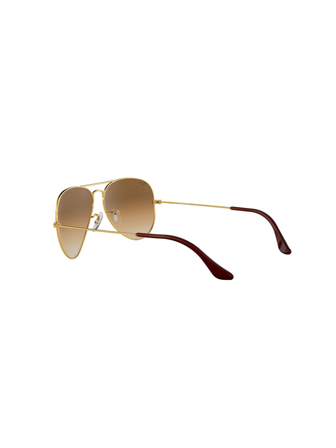 Ray-Ban Aviator Large Metal Arista Aviator Sunglasses - Brown | Very