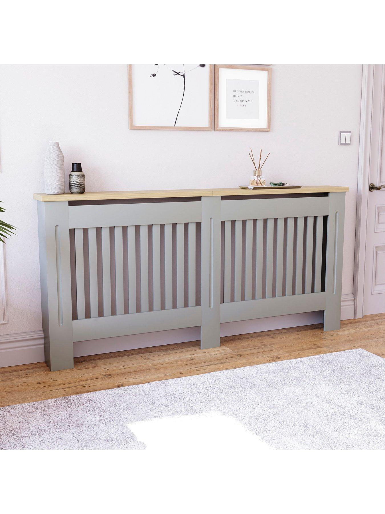 Vida Designs Arlington Extra Large Radiator Cover - Olive Grey | Very