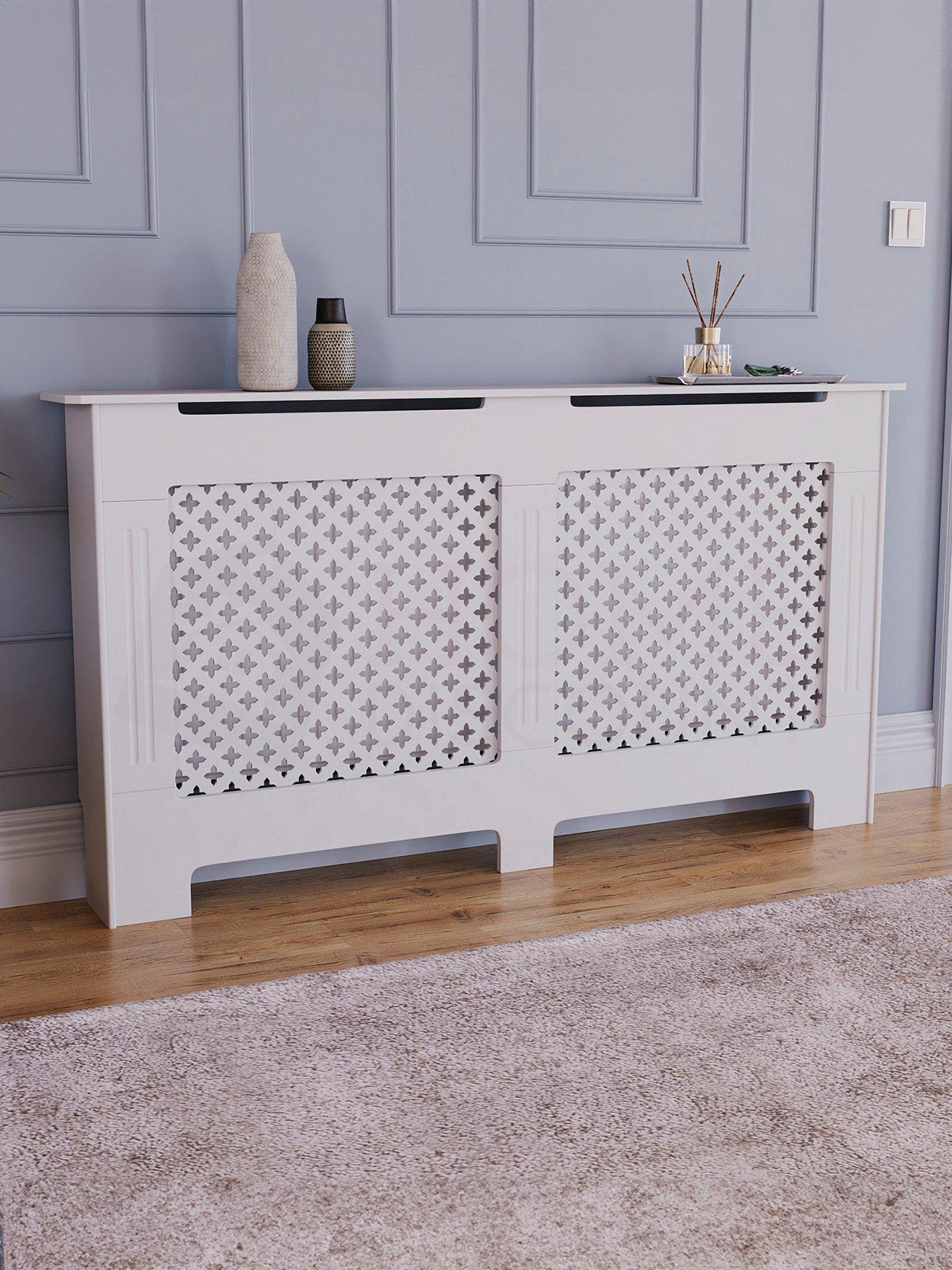 Vida Designs Oxford Large Radiator Cover - White | Very