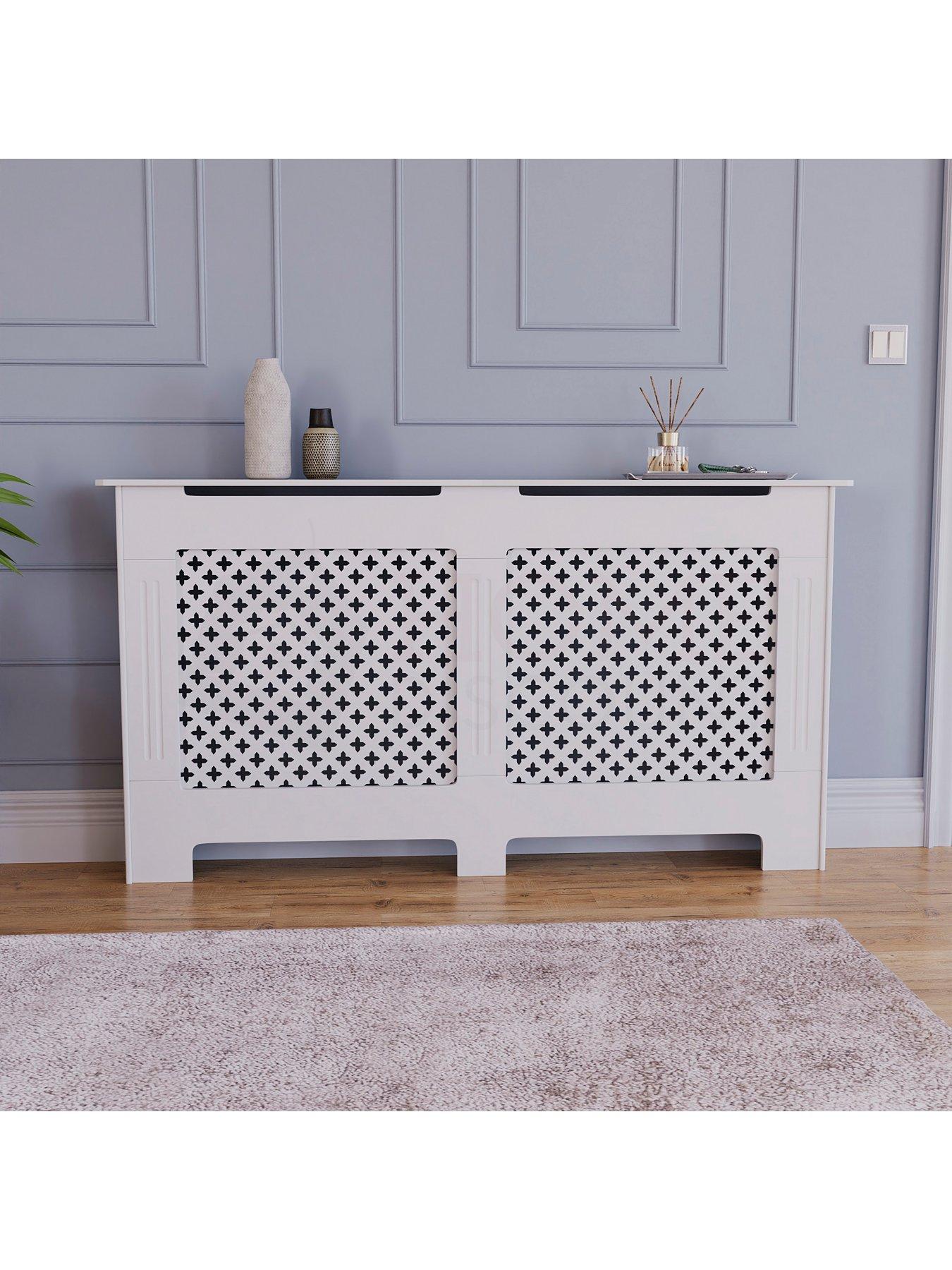Vida Designs Oxford Large Radiator Cover - White | Very