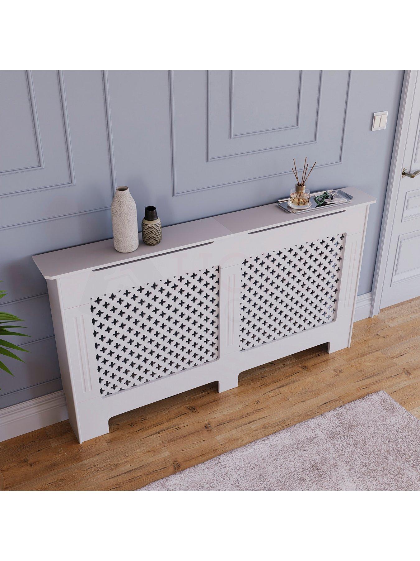 Vida Designs Oxford Large Radiator Cover - White | Very