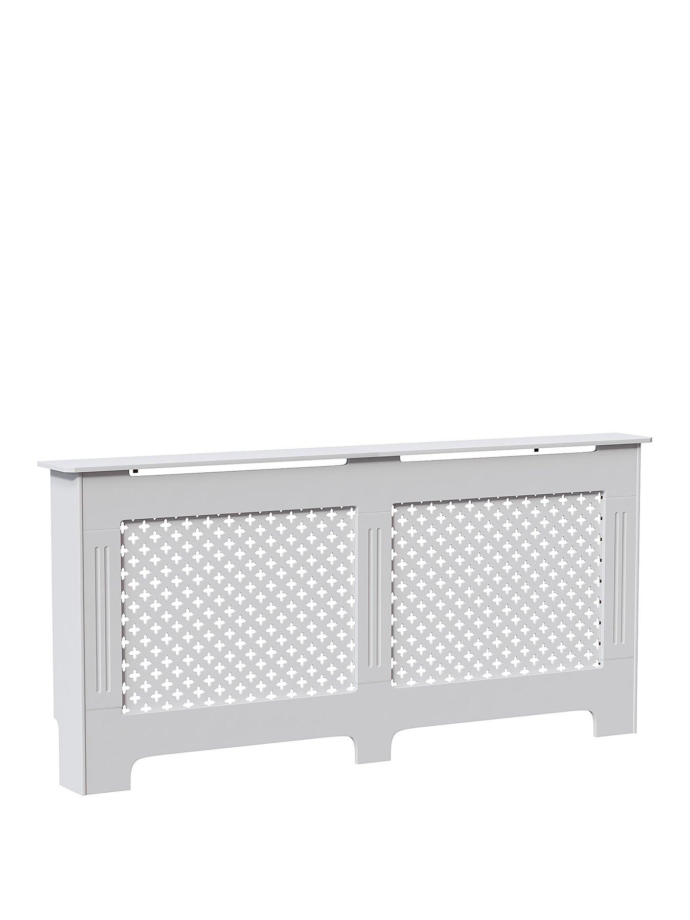 Vida Designs Oxford Extra Large Radiator Cover - White | very.co.uk
