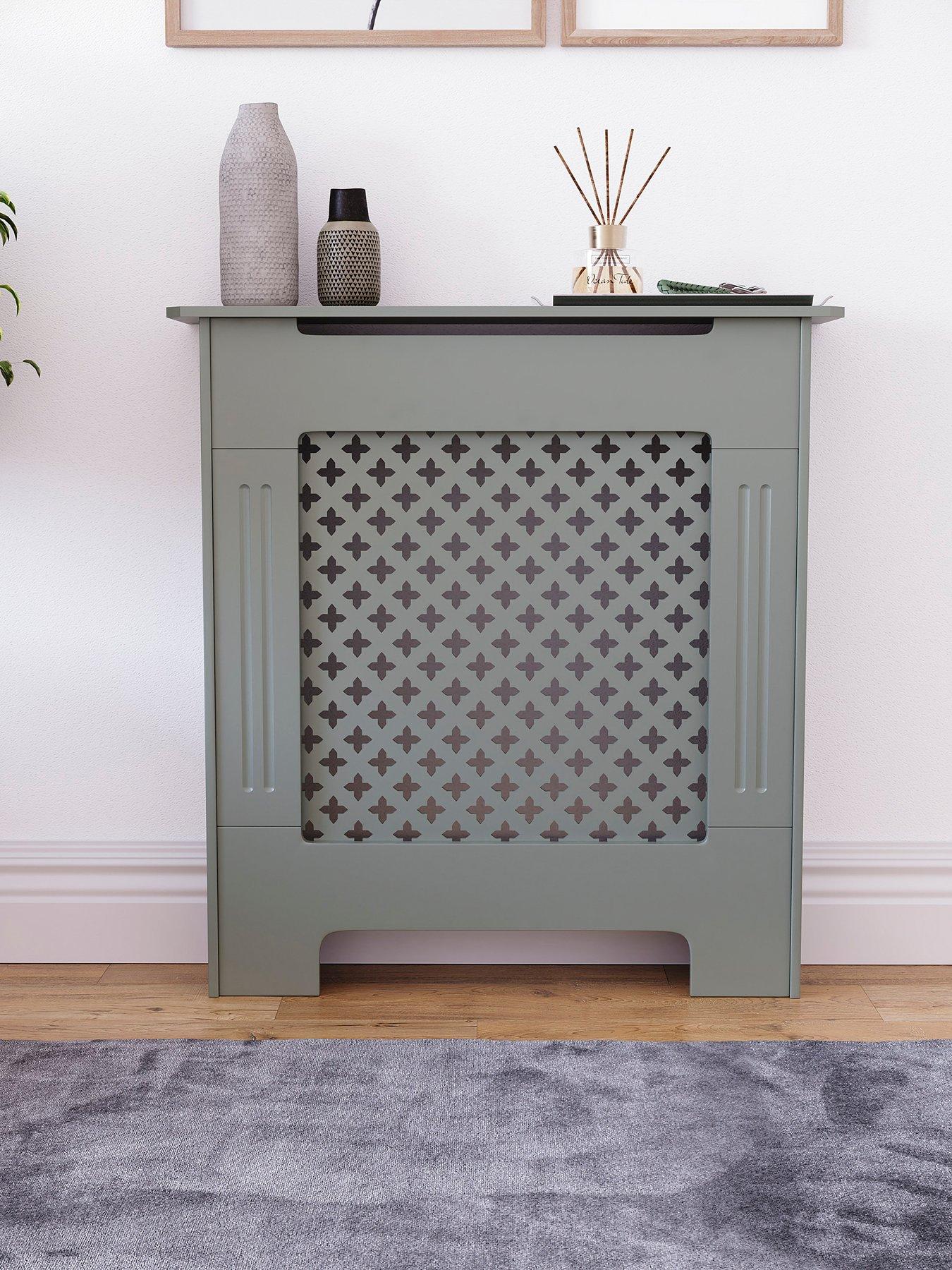 Vida Designs Oxford Small Radiator Cover - Olive Grey | Very