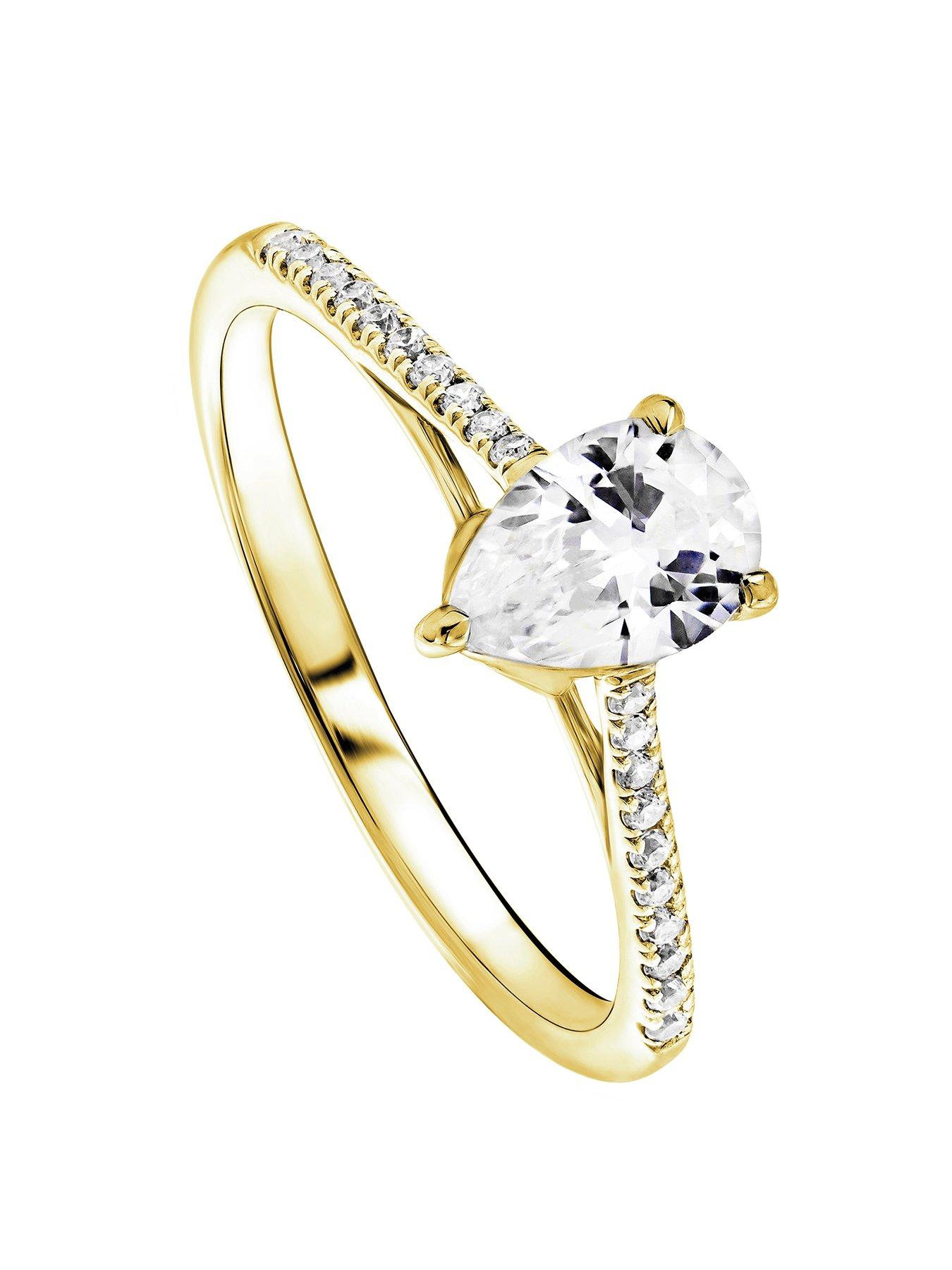 Rings Created Brilliance Yellow gold All Jewellery Gifts Jewellery Very