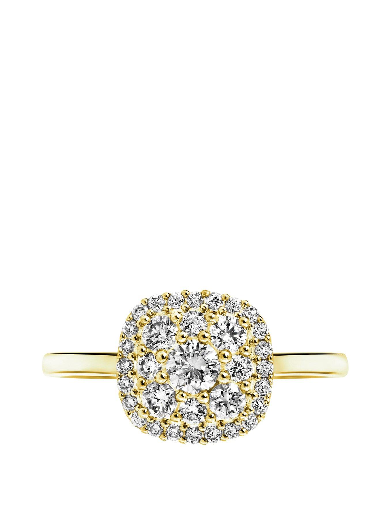 Created Brilliance Helen Created Brilliance 9ct Yellow Gold 0.50ct Lab ...