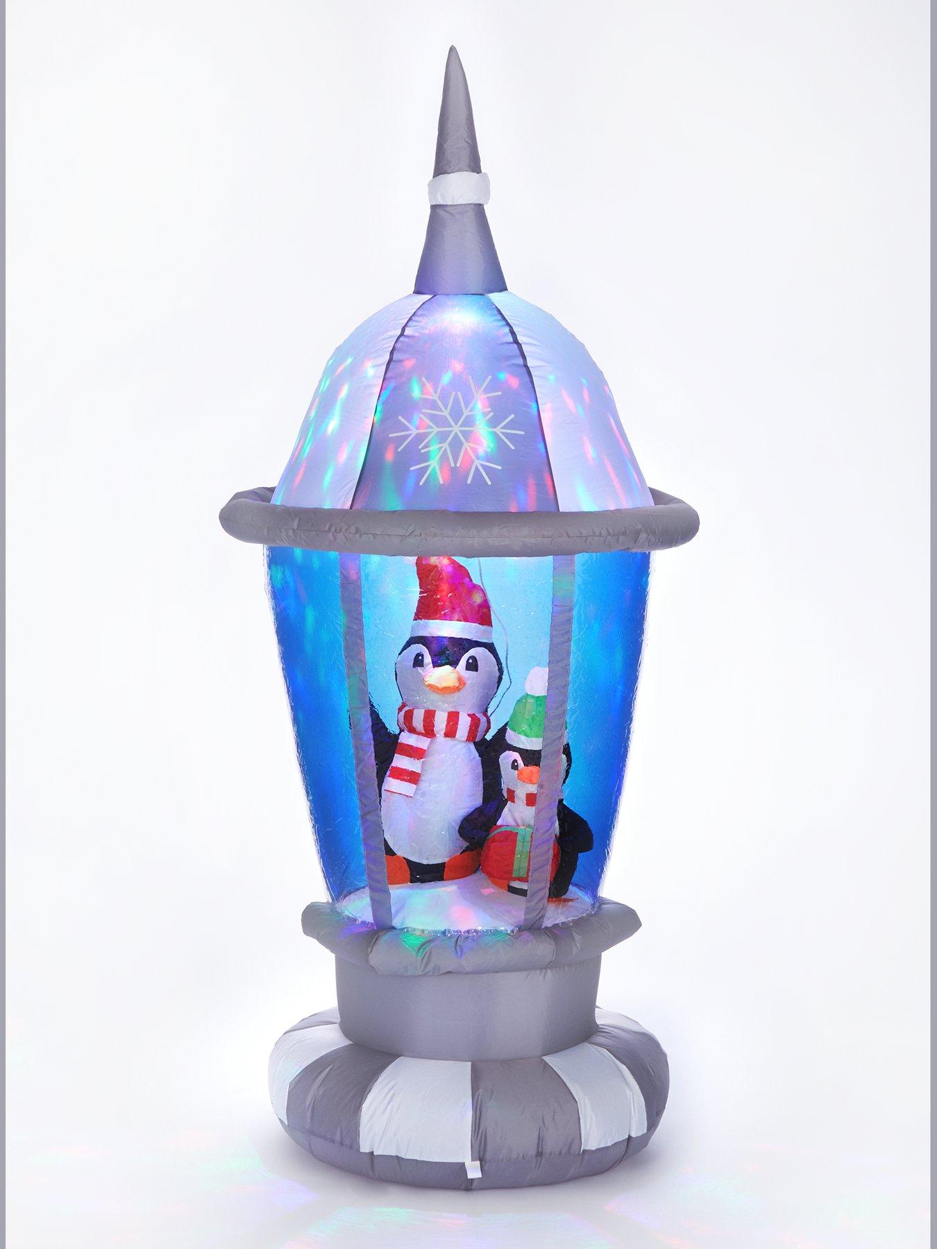 Penguin Inflatable Light Up Scene Outdoor Christmas Decoration | Very