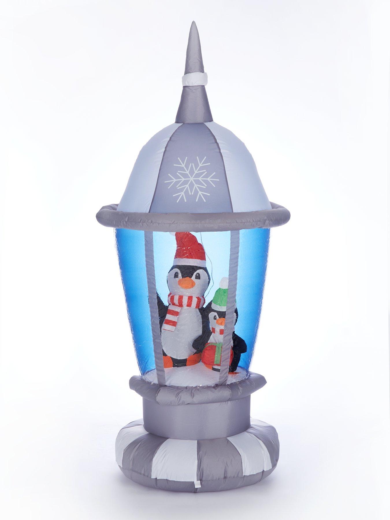 Penguin Inflatable Light Up Scene Outdoor Christmas Decoration | Very