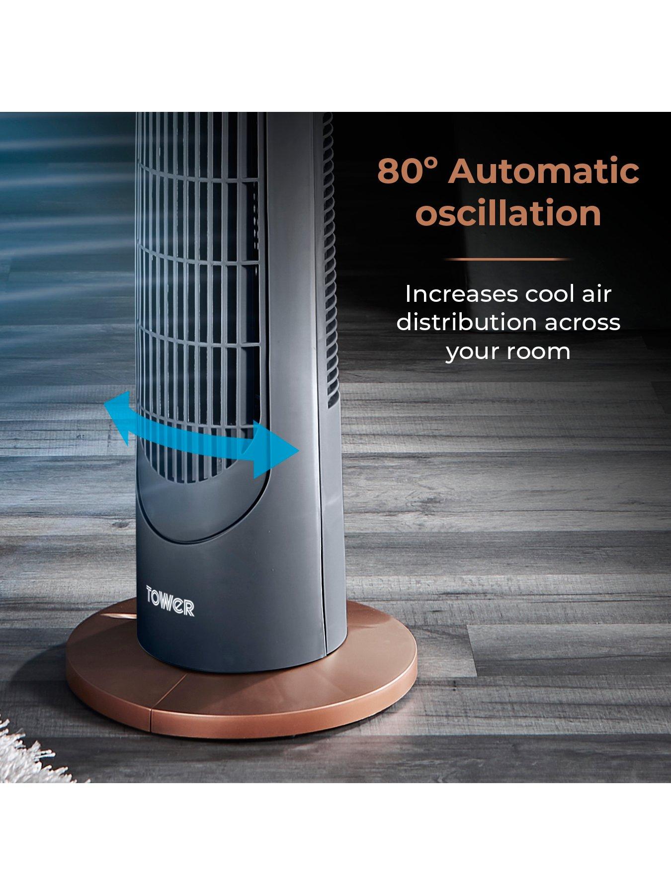 Tower Cavaletto 29 inch Tower Fan - Grey | Very