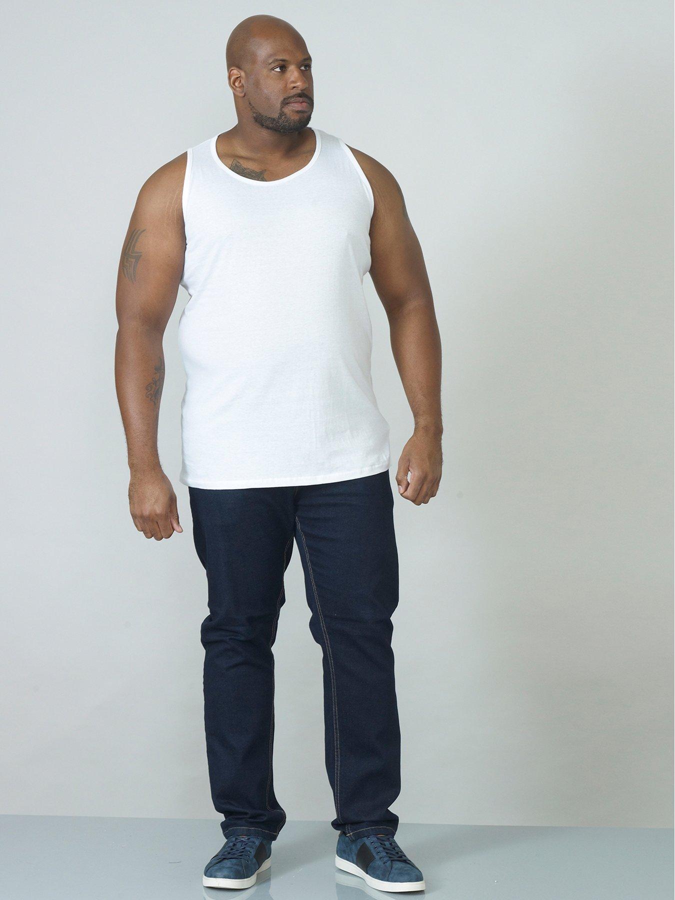 D555 Fabio Muscle Vest - White | Very