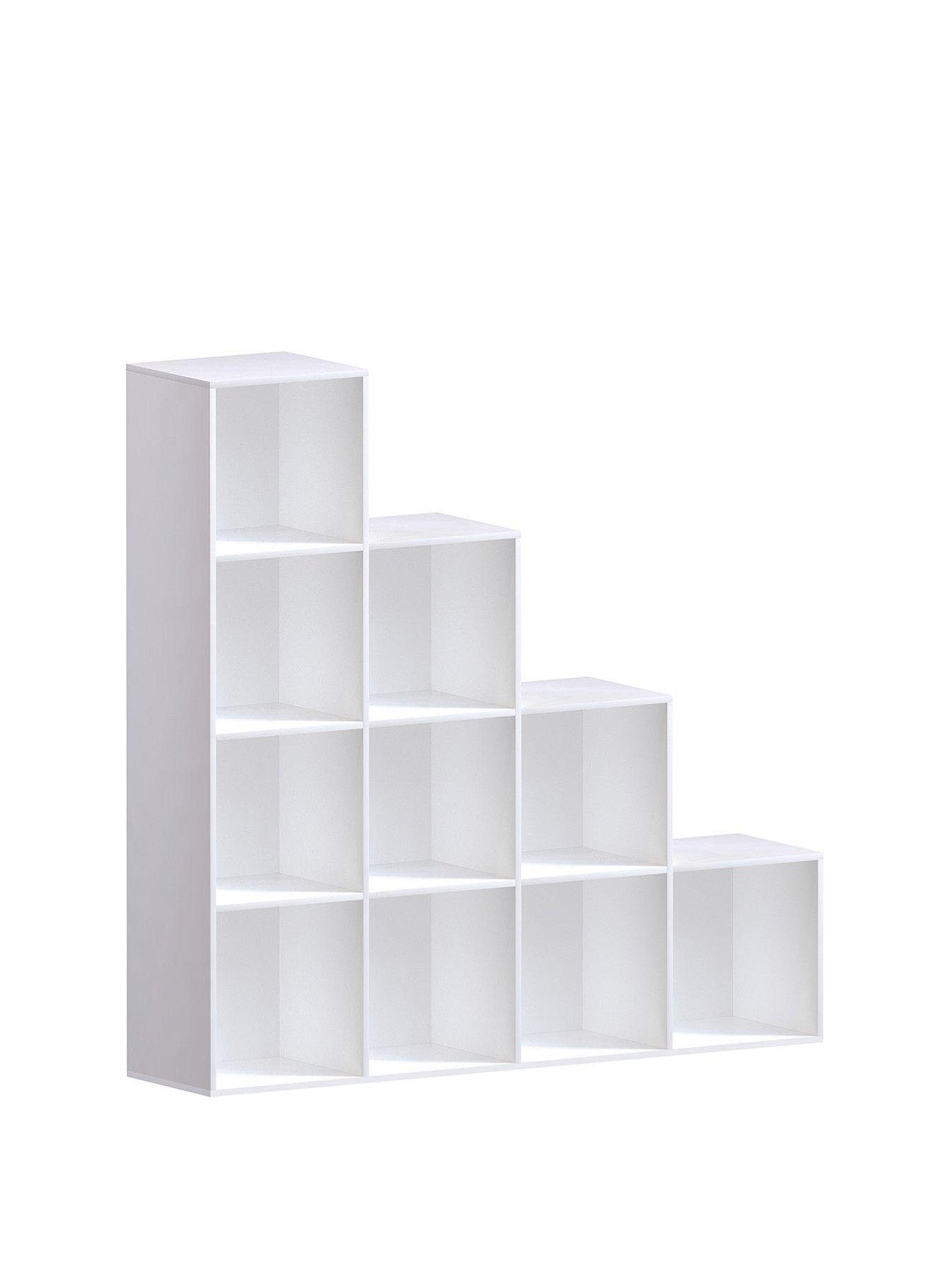 Vida Designs Durham 10 Cube Staircase Storage Unit - White | very.co.uk