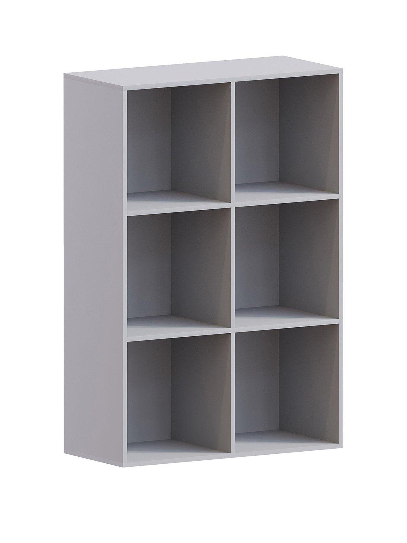 Vida Designs Durham 2 x 3 Cube Storage Unit Grey Very