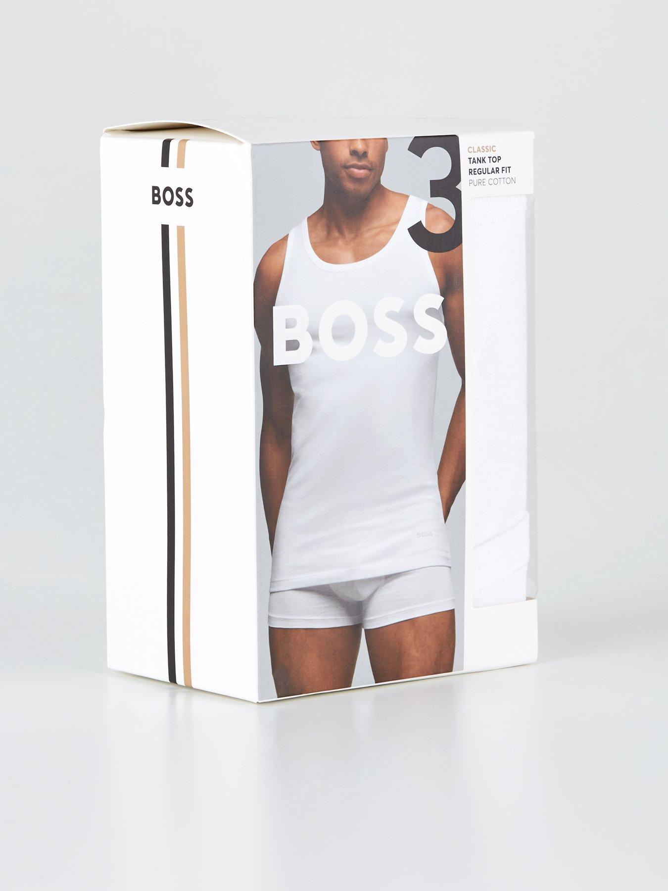 BOSS 3 Pack Classic Vests - Black/White/Grey | Very