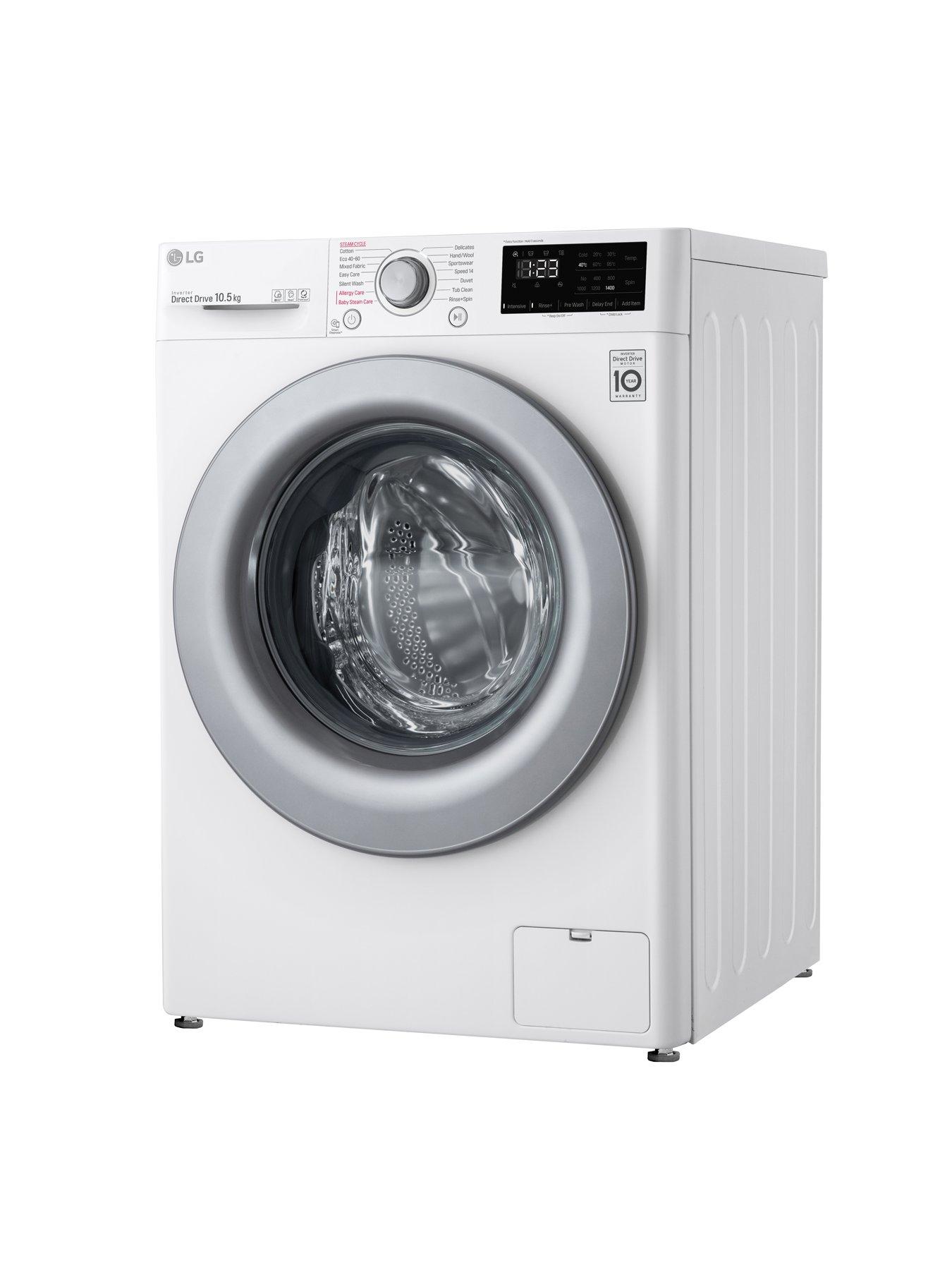 LG V3 F4V310WSE 10kg Wash, 1400 Spin Washing Machine - White, B Rated ...