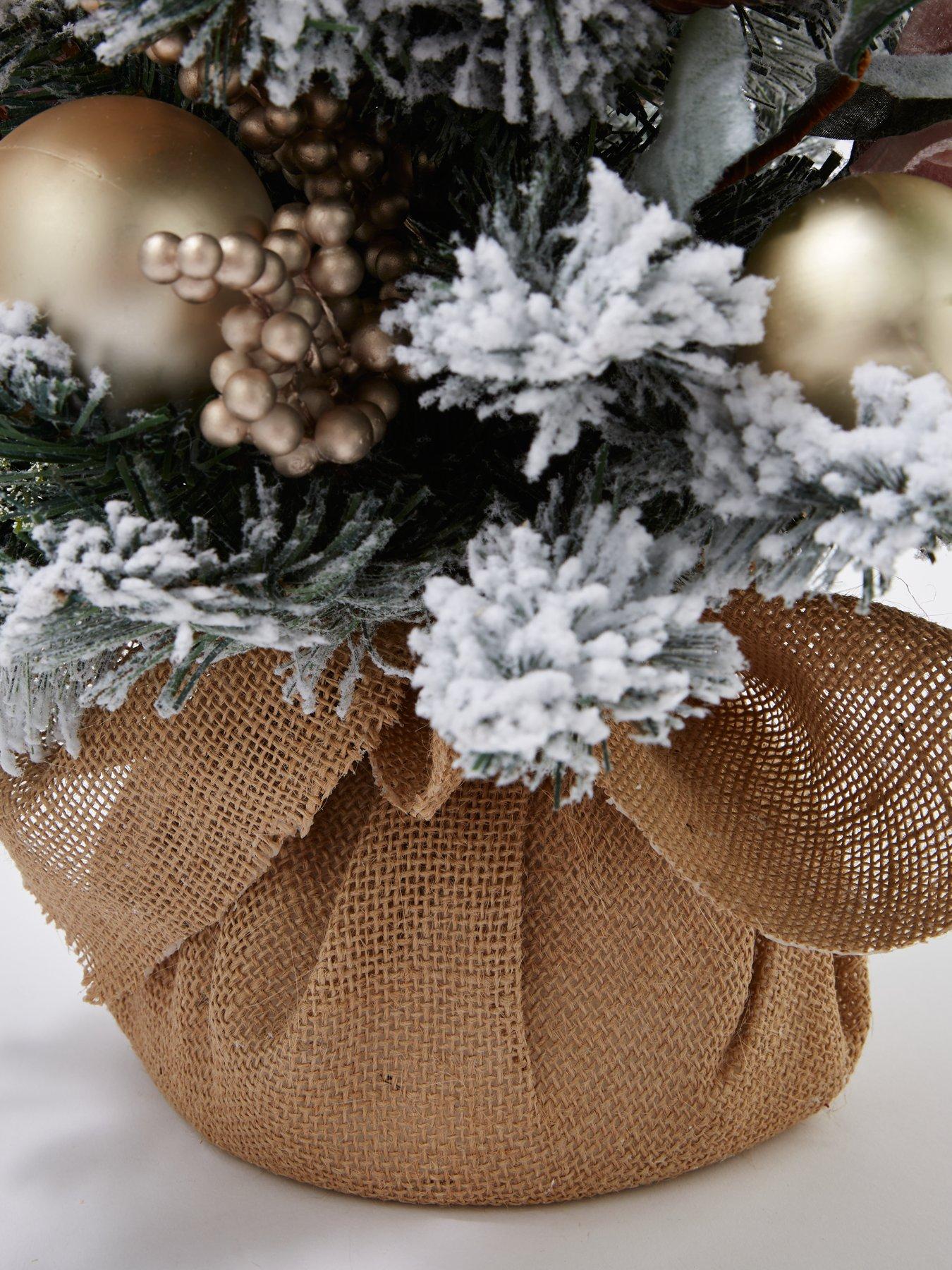 Very Home Frosted Rose Table Top Tree | Very