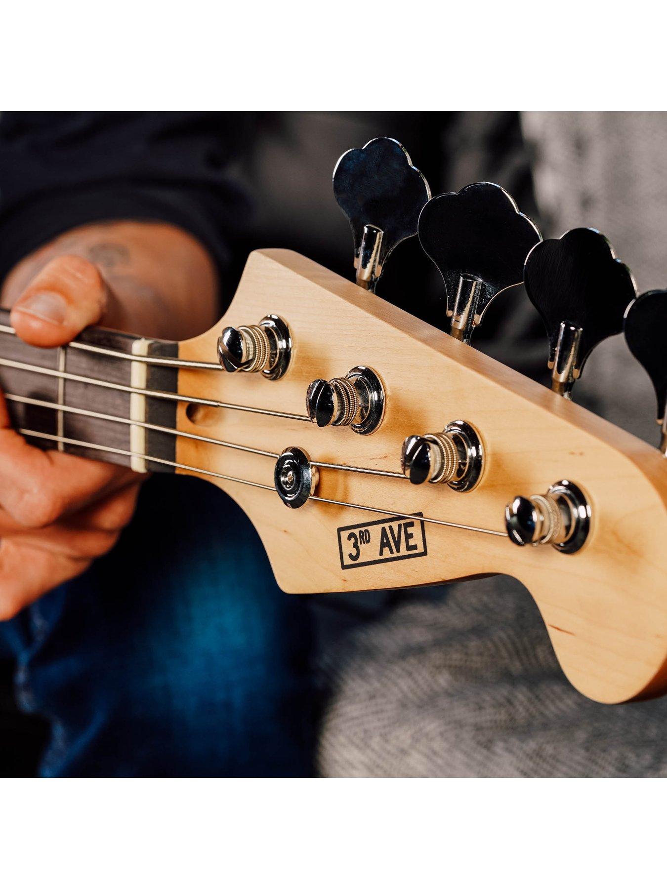 Full Size Bass Guitar Ultimate Kit with 15W Amp - 6 Months FREE Lessons ...