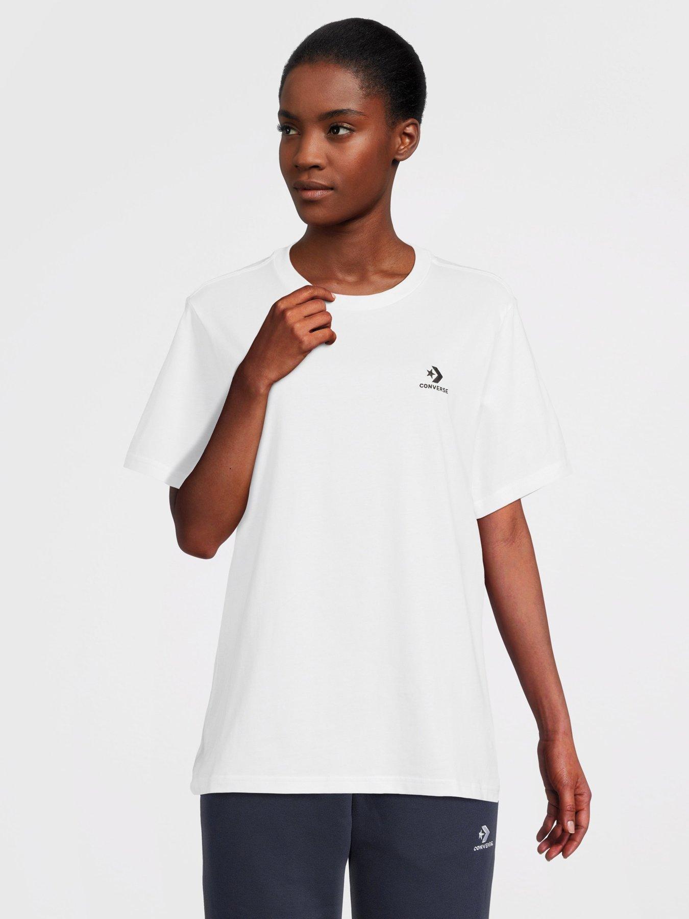 Converse Star Chevron T-Shirt - White | Very
