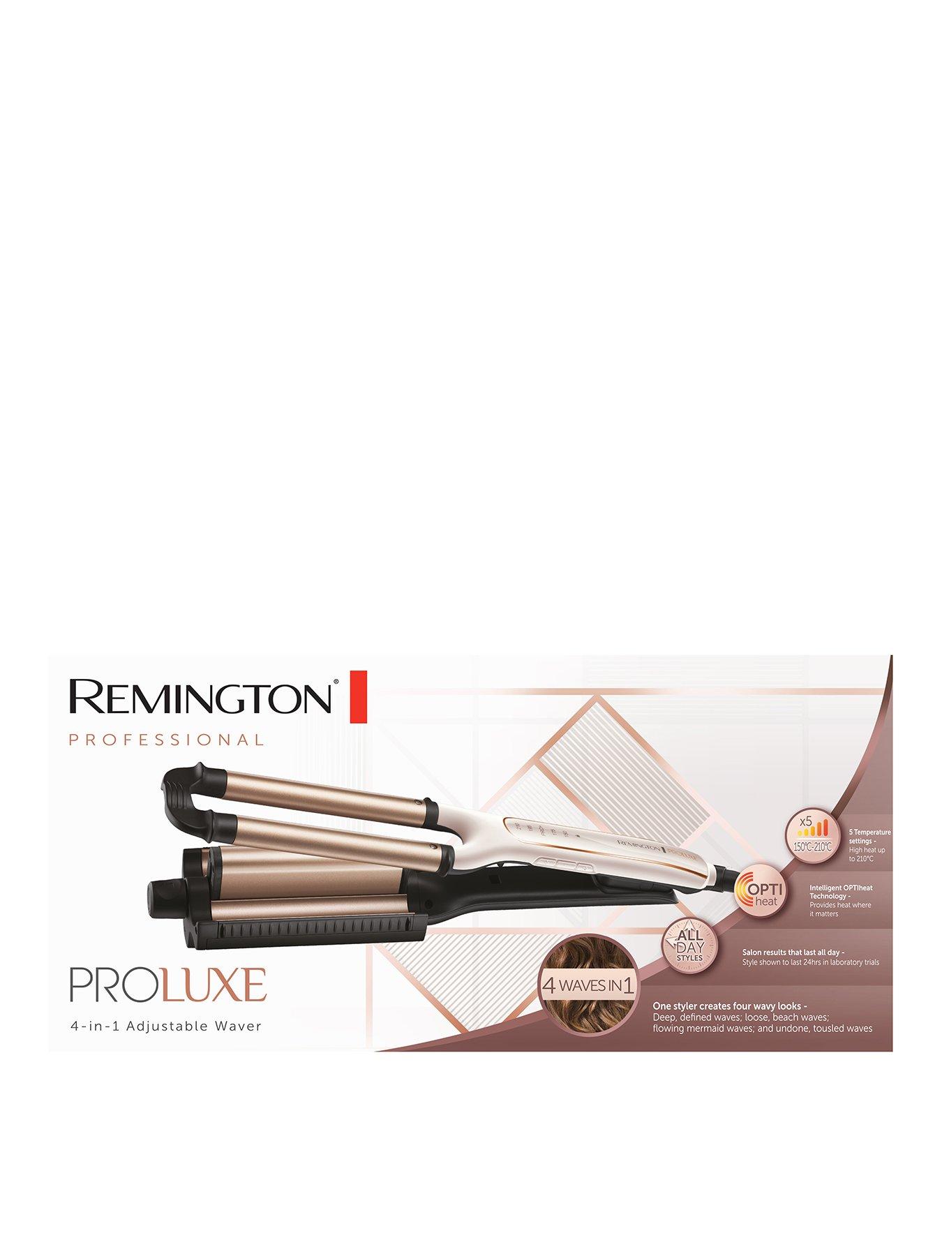 Remington PROluxe 4-in-1 Adjustable Waver Hair Styler | very.co.uk