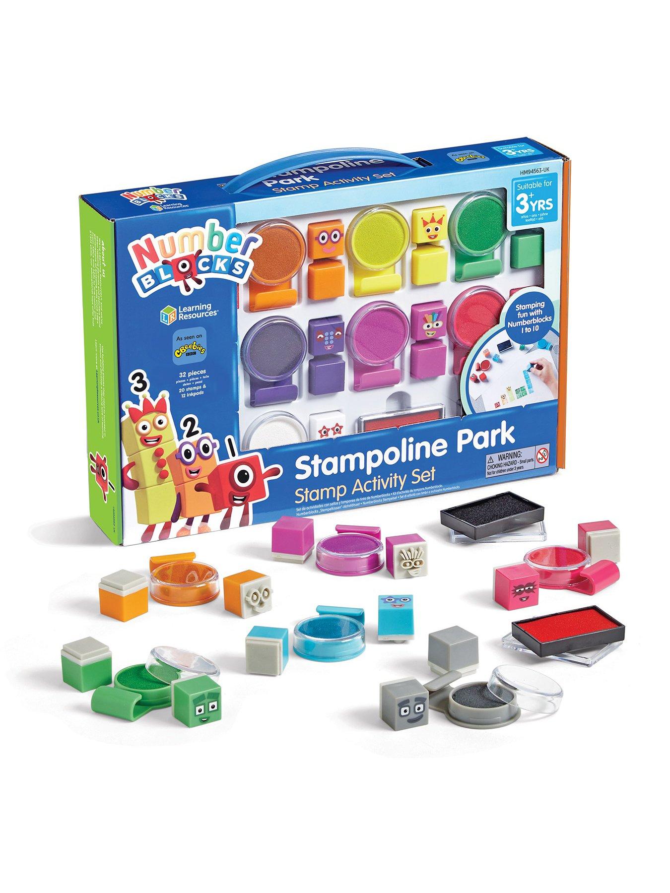 LEARNING RESOURCES Numberblocks Stampoline Park Stamp Activity Set ...