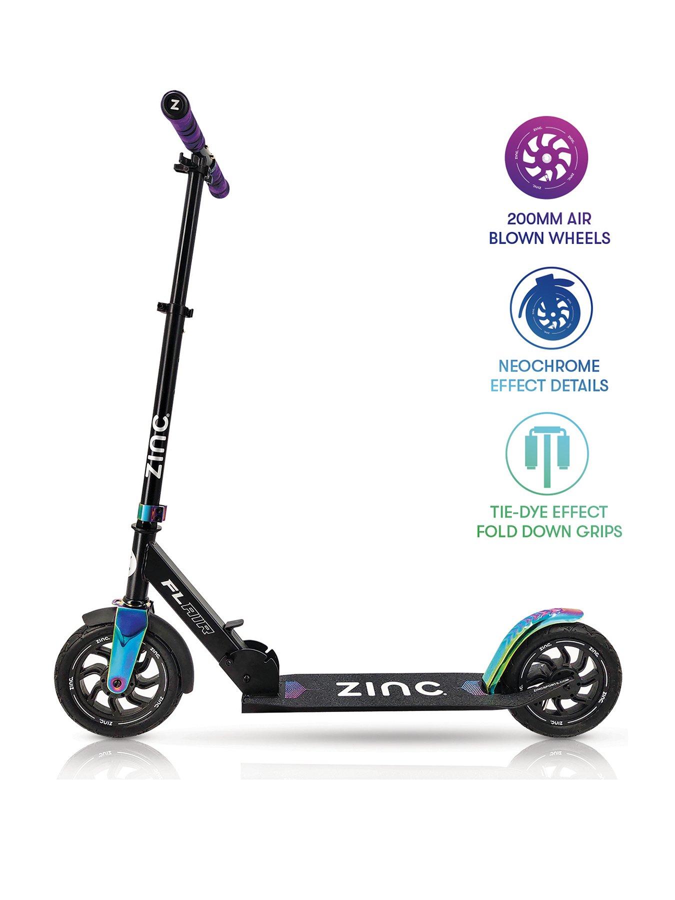 Zinc Big Wheeled Folding Flair Air Tyre Scooter | very.co.uk