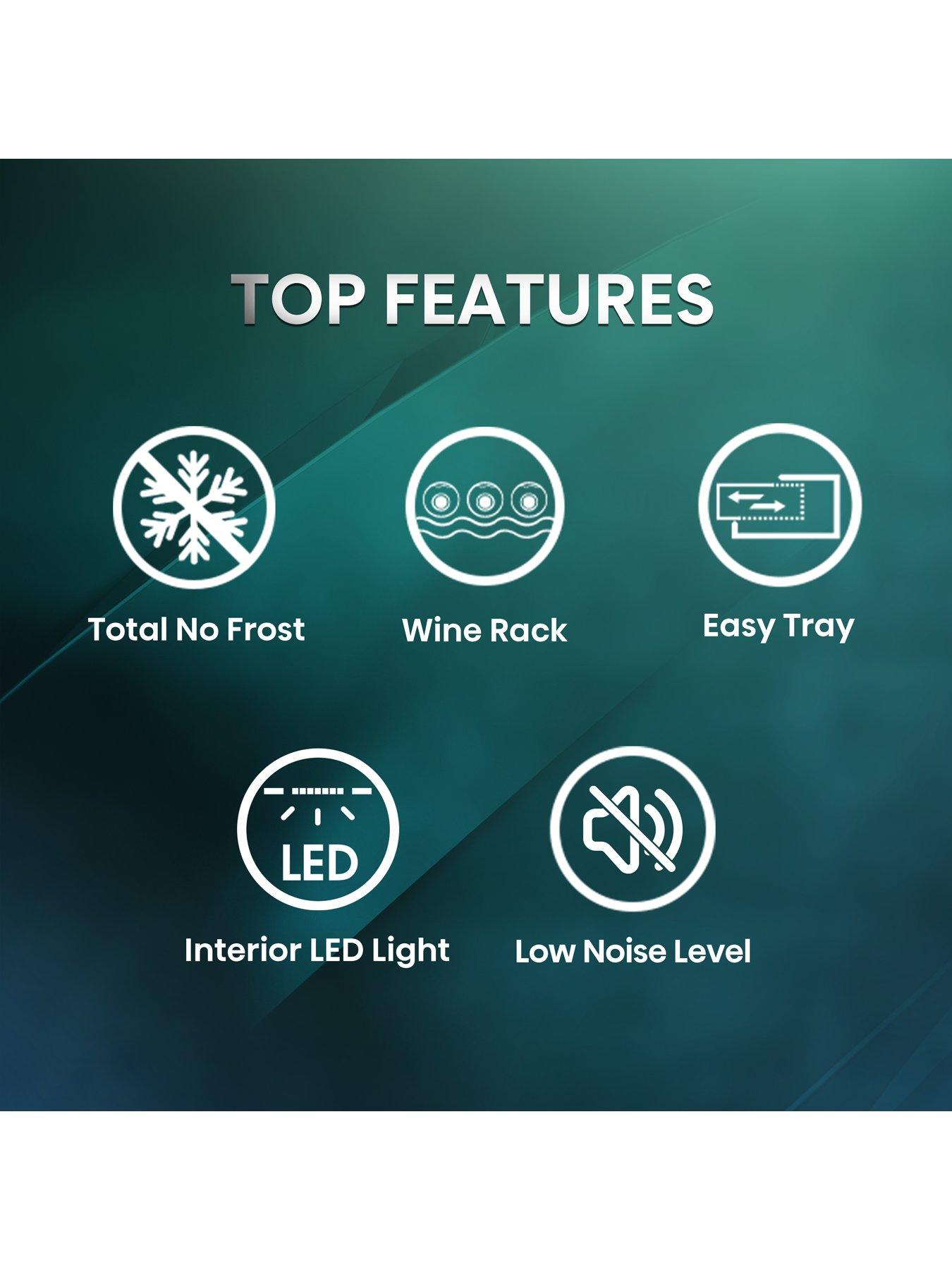 Hisense RB327N4BCE 55cm Wide Total No Frost Freestanding Fridge Freezer ...