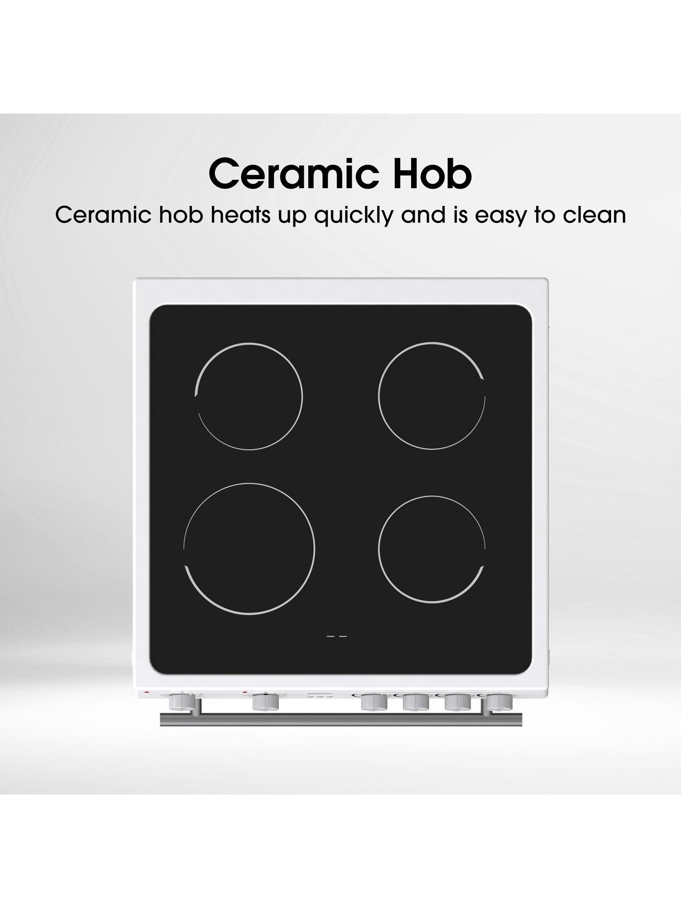Hisense HDE3211BWUK Double Oven Electric Cooker with Ceramic Hob ...