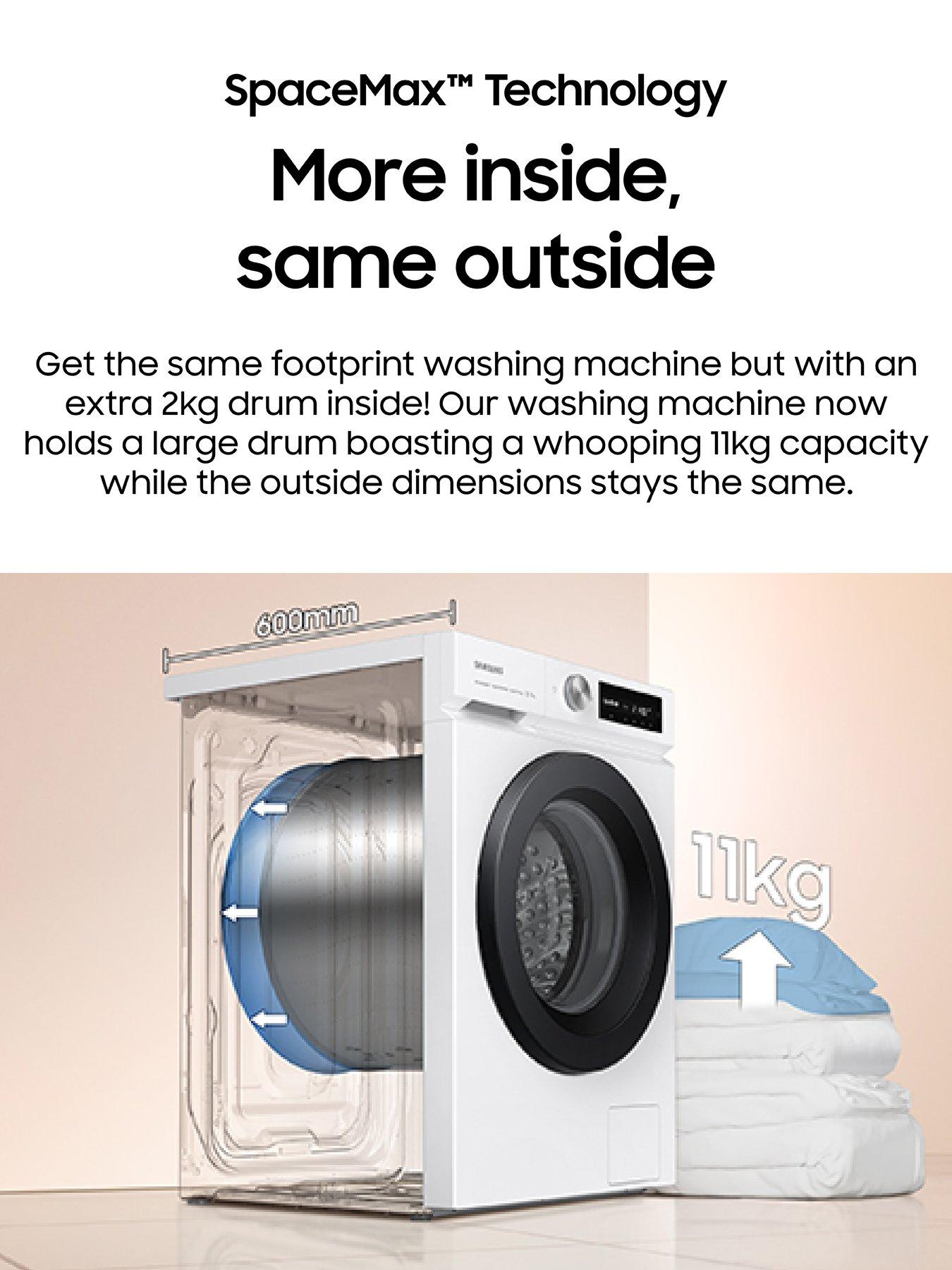 Samsung Series 5+ AI Energy WW11BB504DAB/S1 SpaceMax Washing Machine ...