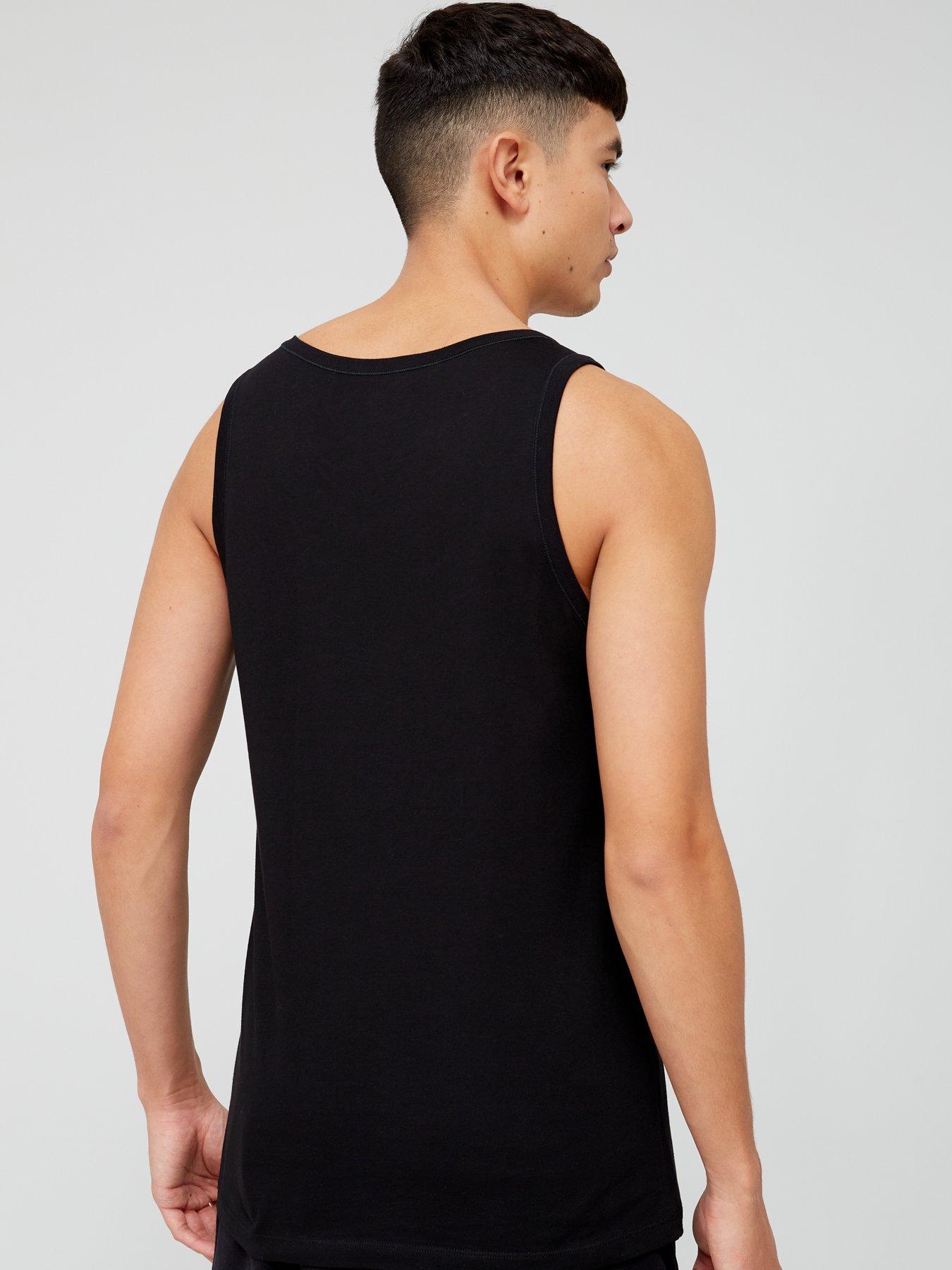BOSS Bodywear 3 Pack Classic Vests - Black | Very