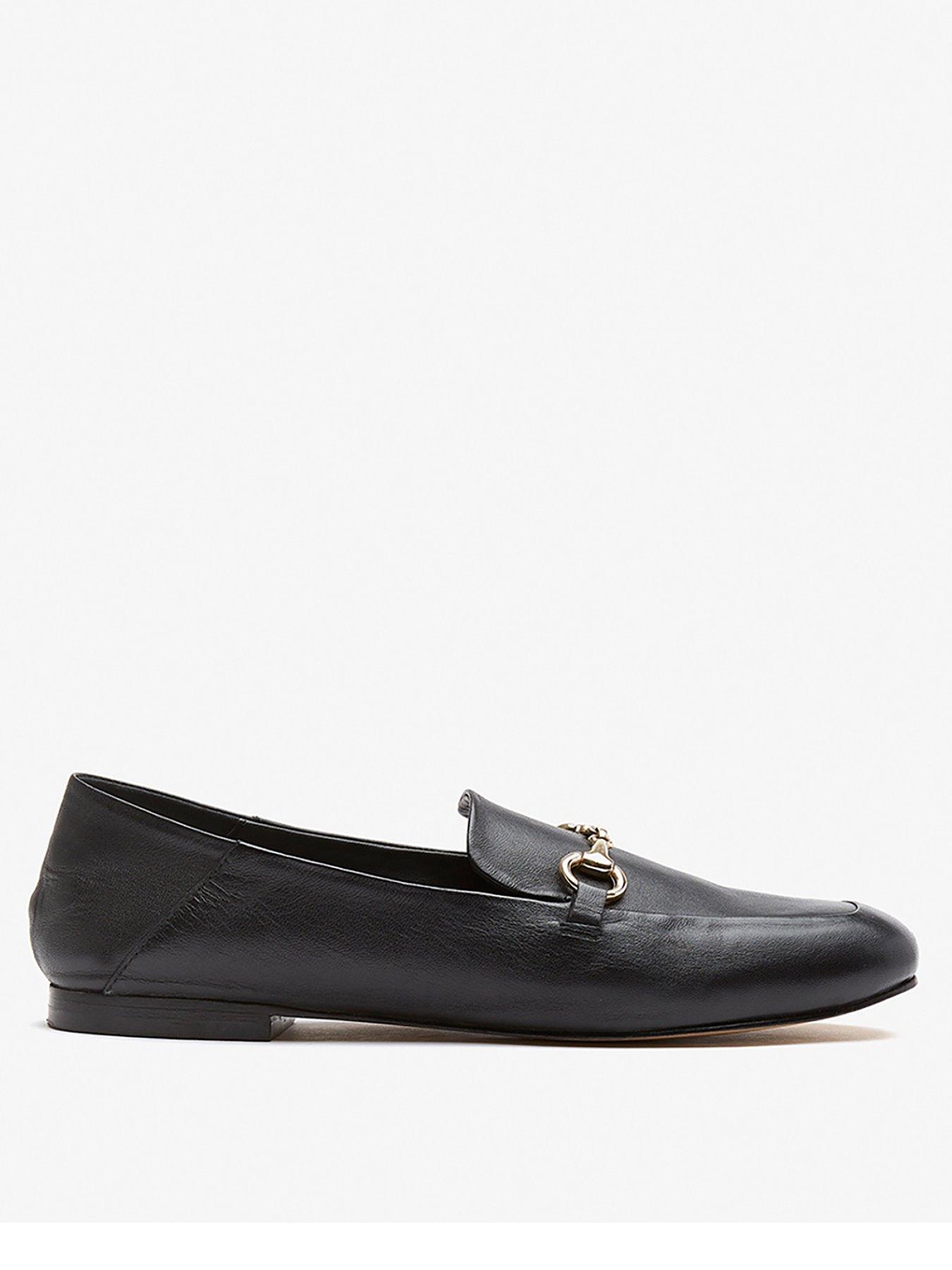 Mint Velvet Camille Black Leather Loafer | very.co.uk
