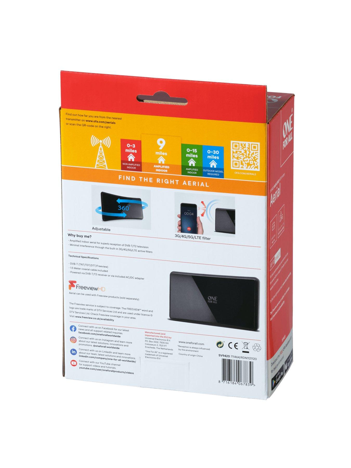 One For All SV9420 FullHD Indoor Aerial inc DAB | Very